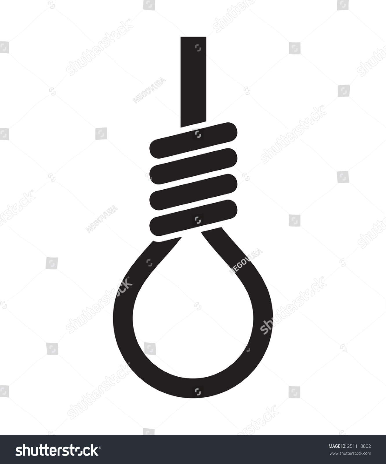 Noose Icon Stock Vector (Royalty Free) 251118802