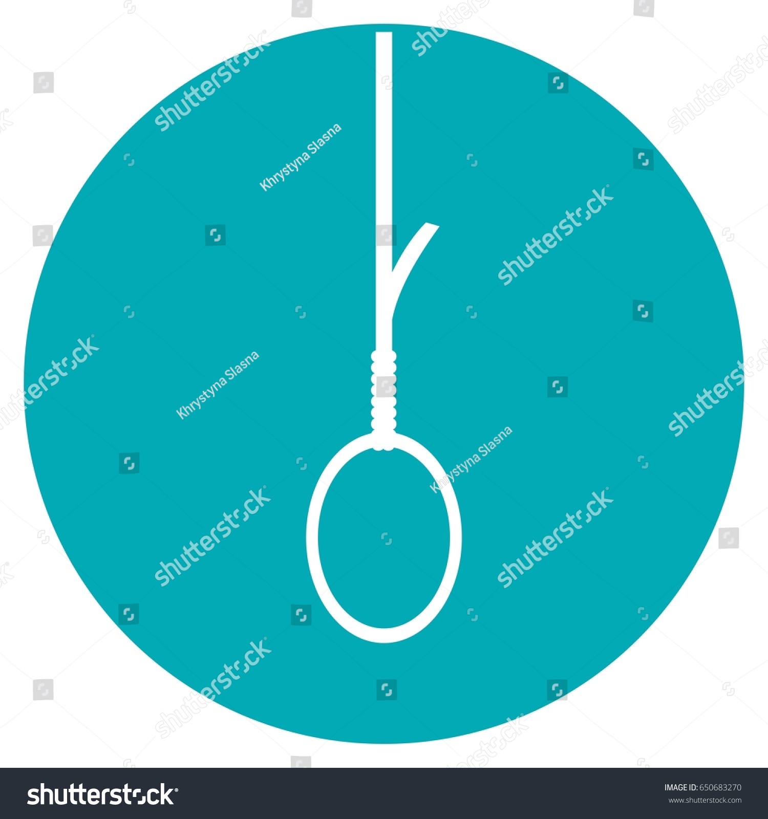 Noose Icon: vector de stock (libre de regalías) 650683270 | Shutterstock