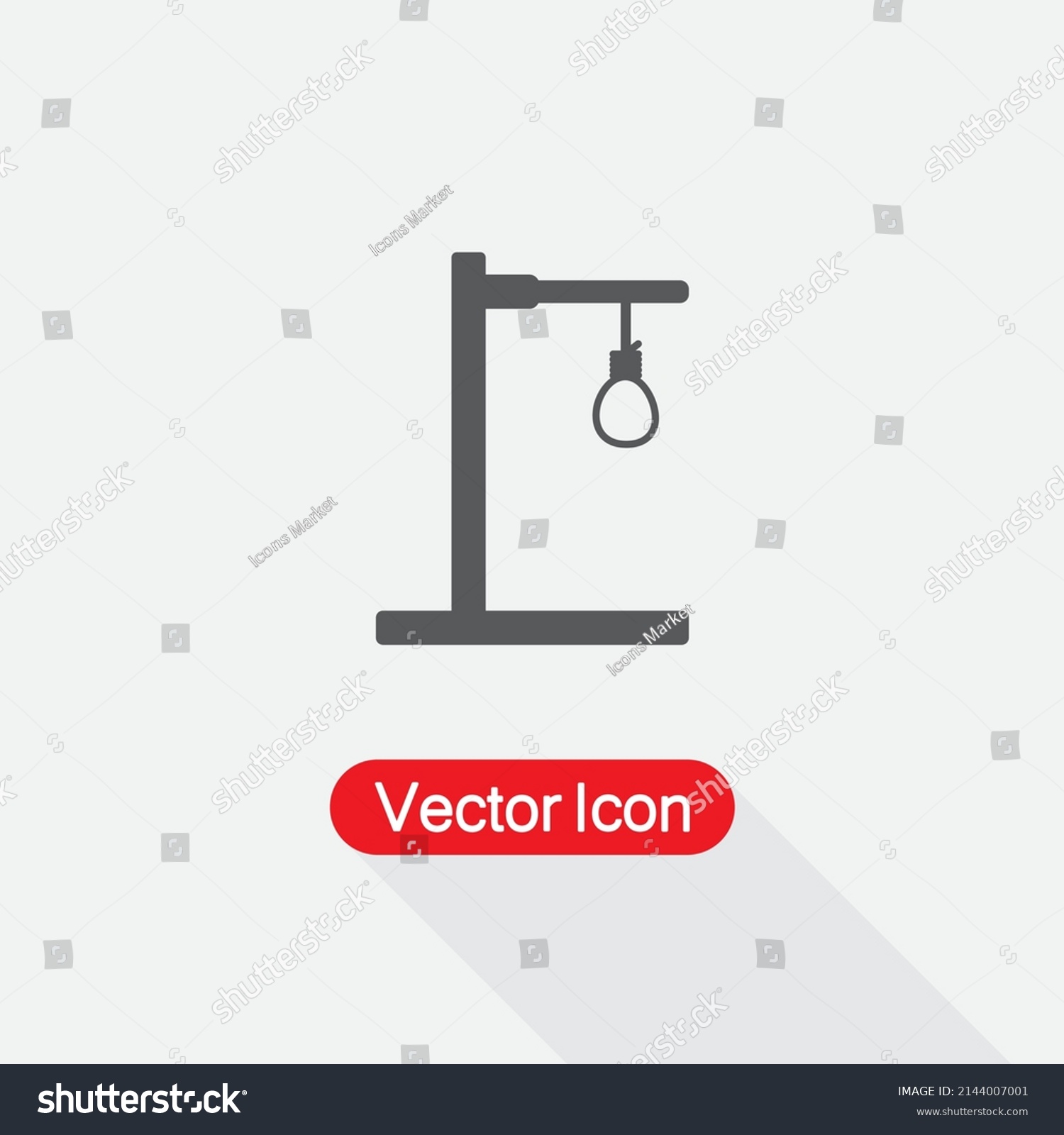 Noose Icon Vector Illustration Eps10 Stock Vector (Royalty Free ...