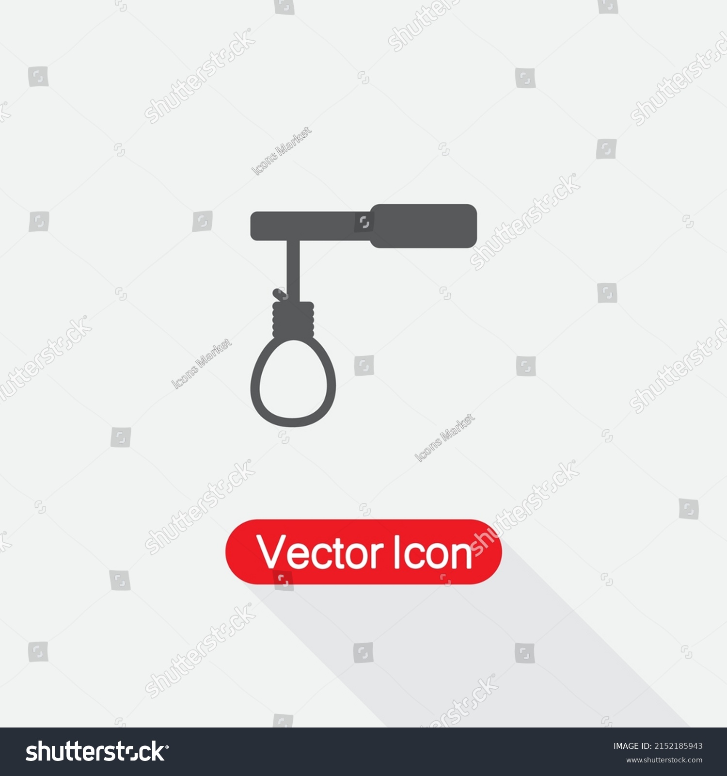 Noose Icon Vector Illustration Eps10 Stock Vector (Royalty Free ...