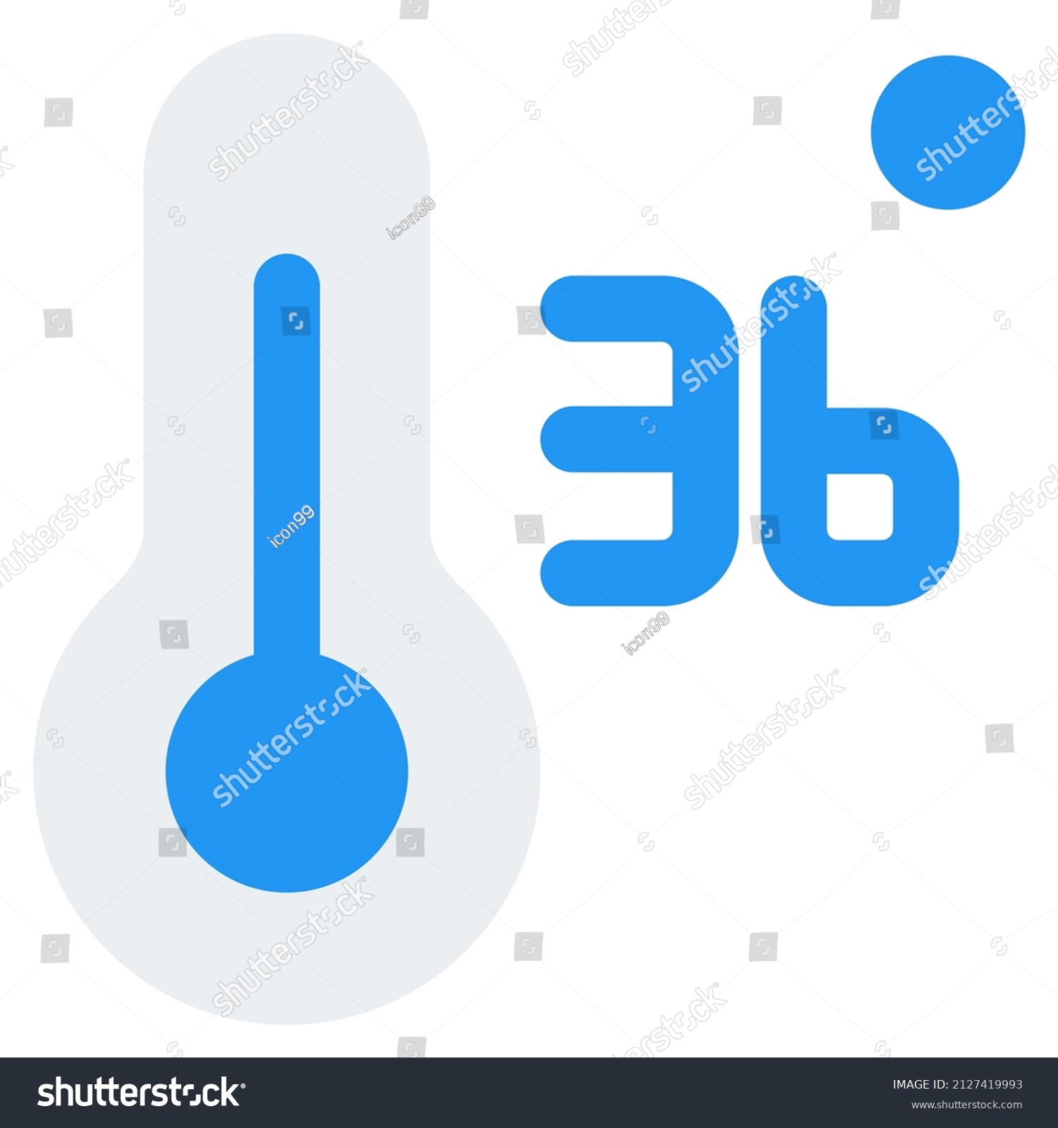Normal Human Body Temperature 36 Degree Stock Vector (Royalty Free ...