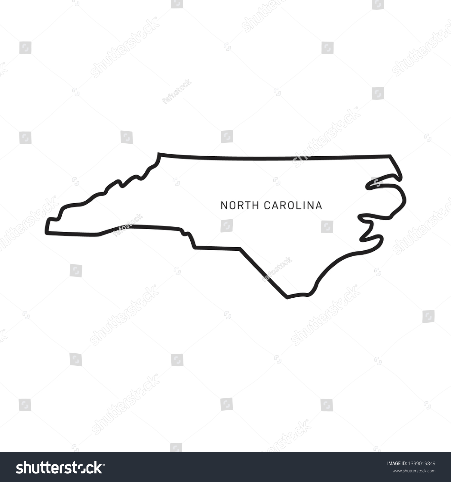 2,861 North carolina outline vector Images, Stock Photos & Vectors ...