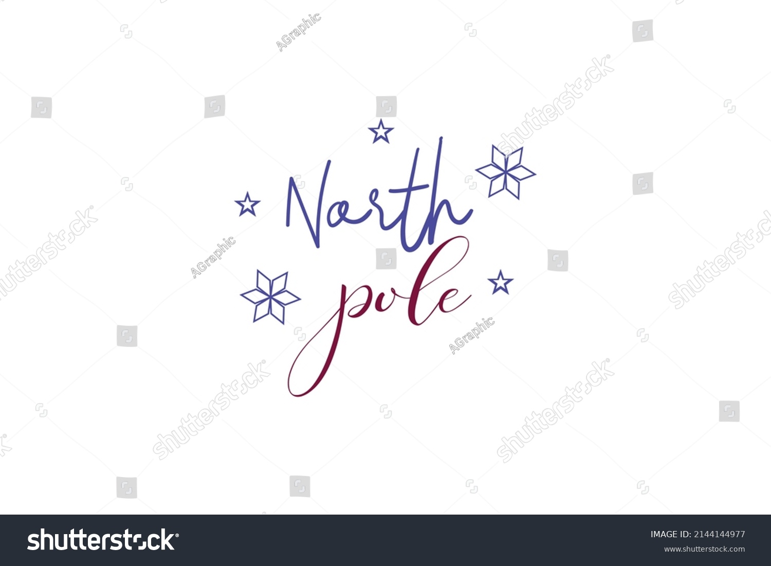 North Pole Quotes Creative Vector Typography Stock Vector (Royalty Free ...