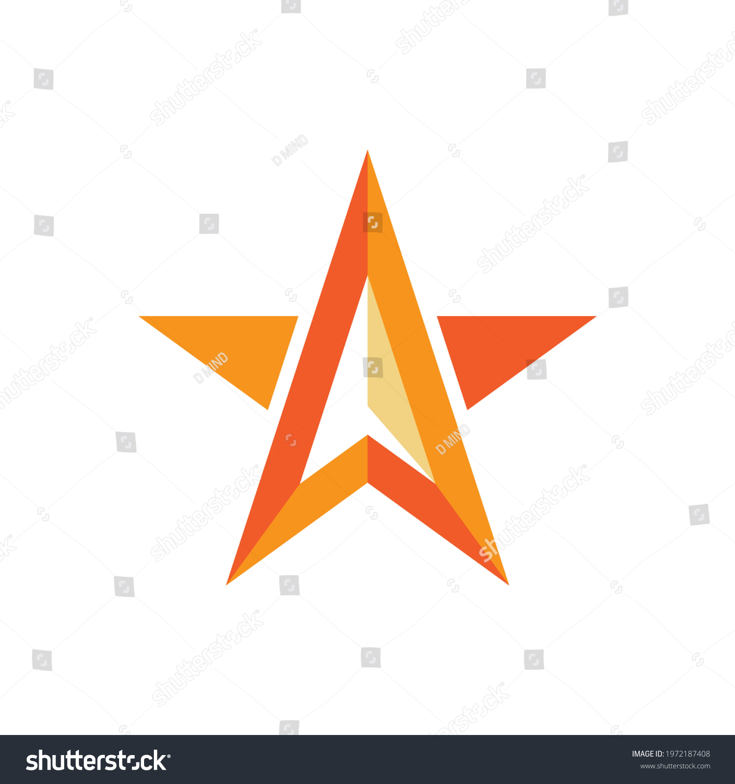 North Star Vector Logo Design Element Stock Vector (Royalty Free ...