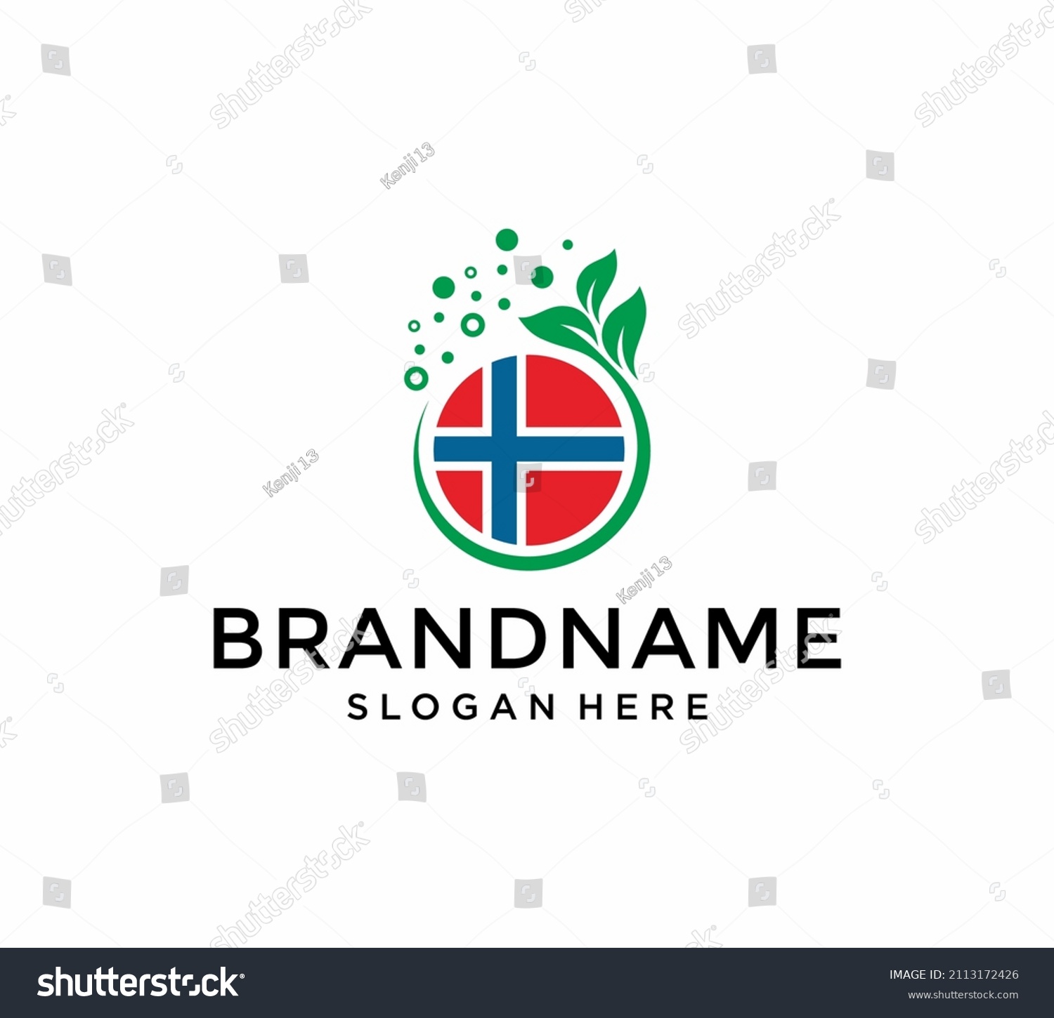 Norwegian Nature Logo Design Vector Stock Vector (Royalty Free ...