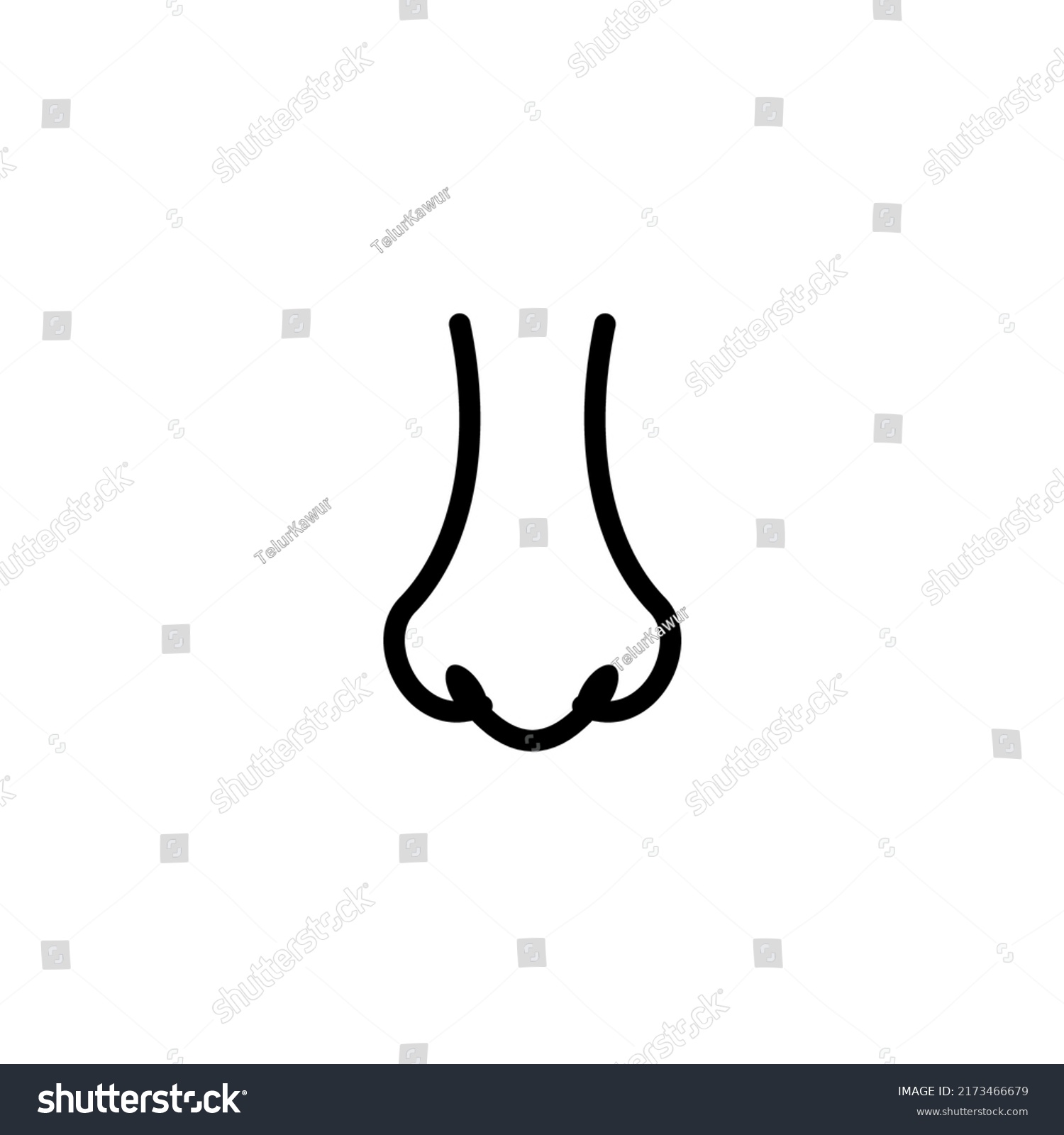 Nose Icon Vector Design Templates Stock Vector (Royalty Free ...