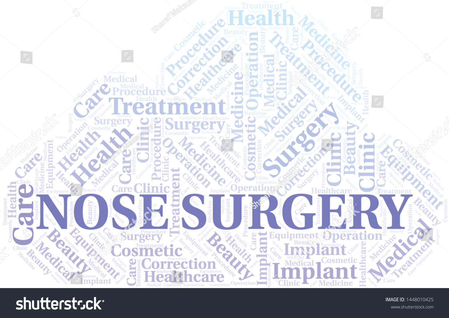 Nose Surgery Word Cloud Vector Made: เวกเตอร์สต็อก (ปลอดค่าลิขสิทธิ์ ...