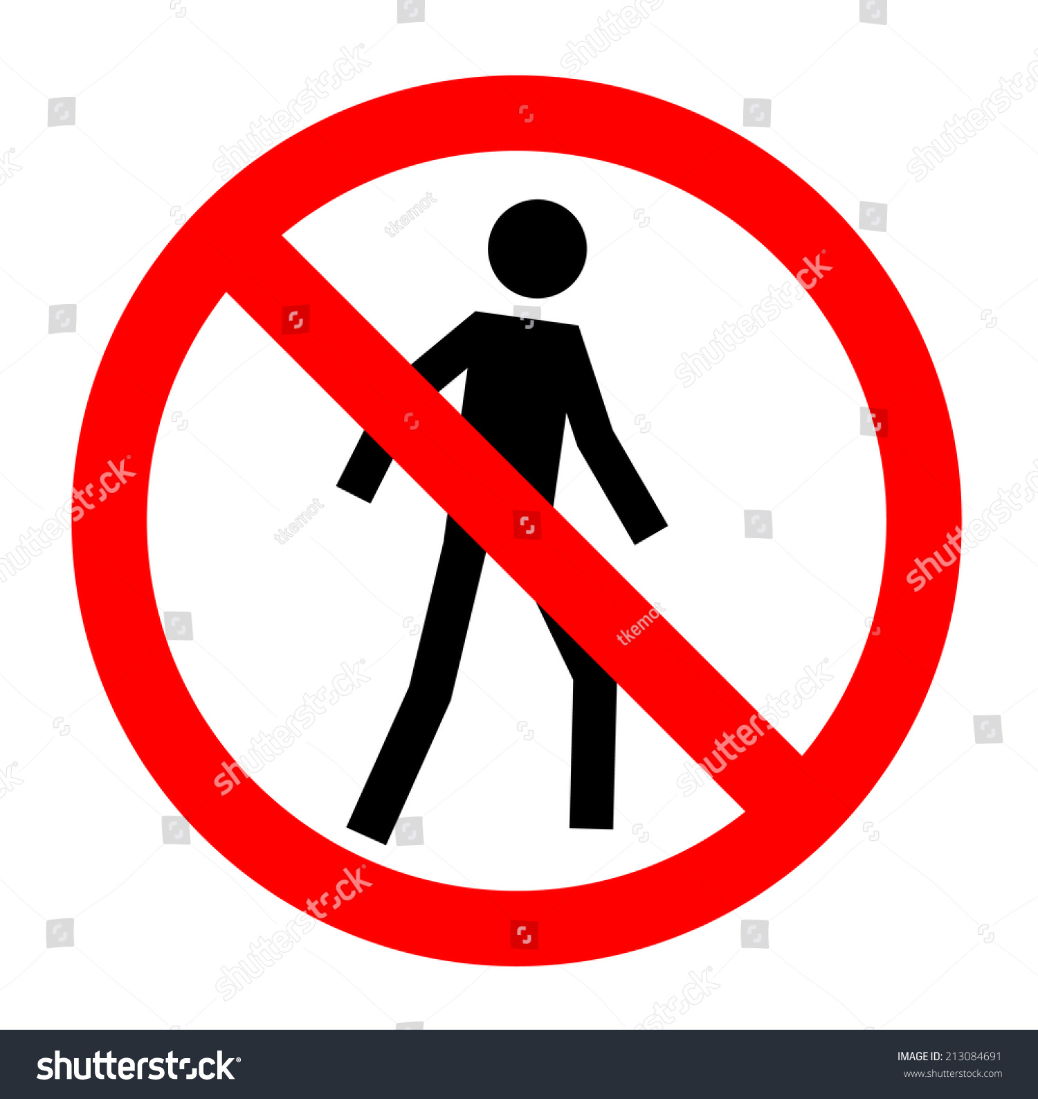 Not Allowed No Entry Sign Vector 库存矢量图（免版税）213084691 | Shutterstock