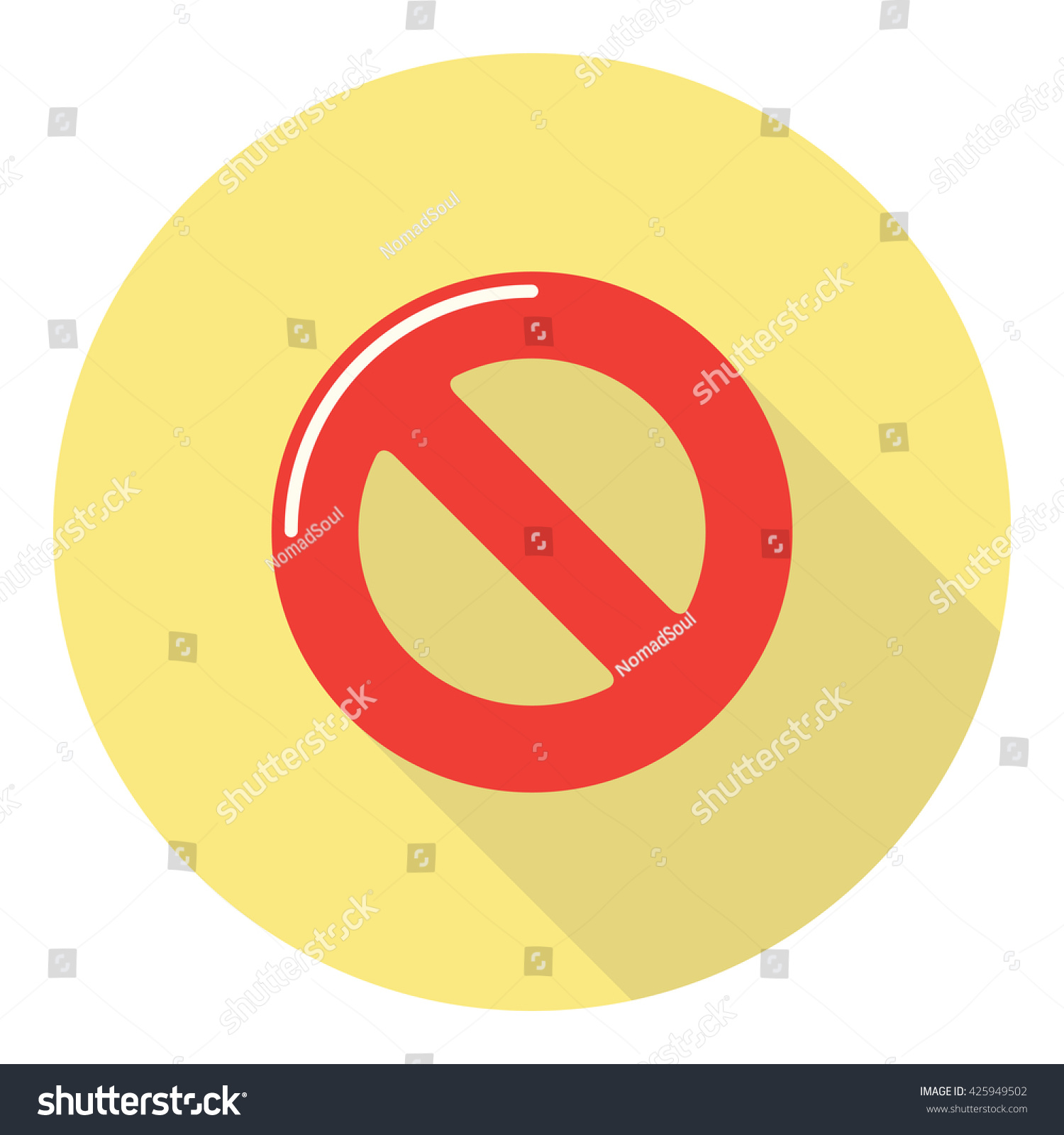 Not Allowed Prohibition Warning Sign Stock Vector (Royalty Free ...