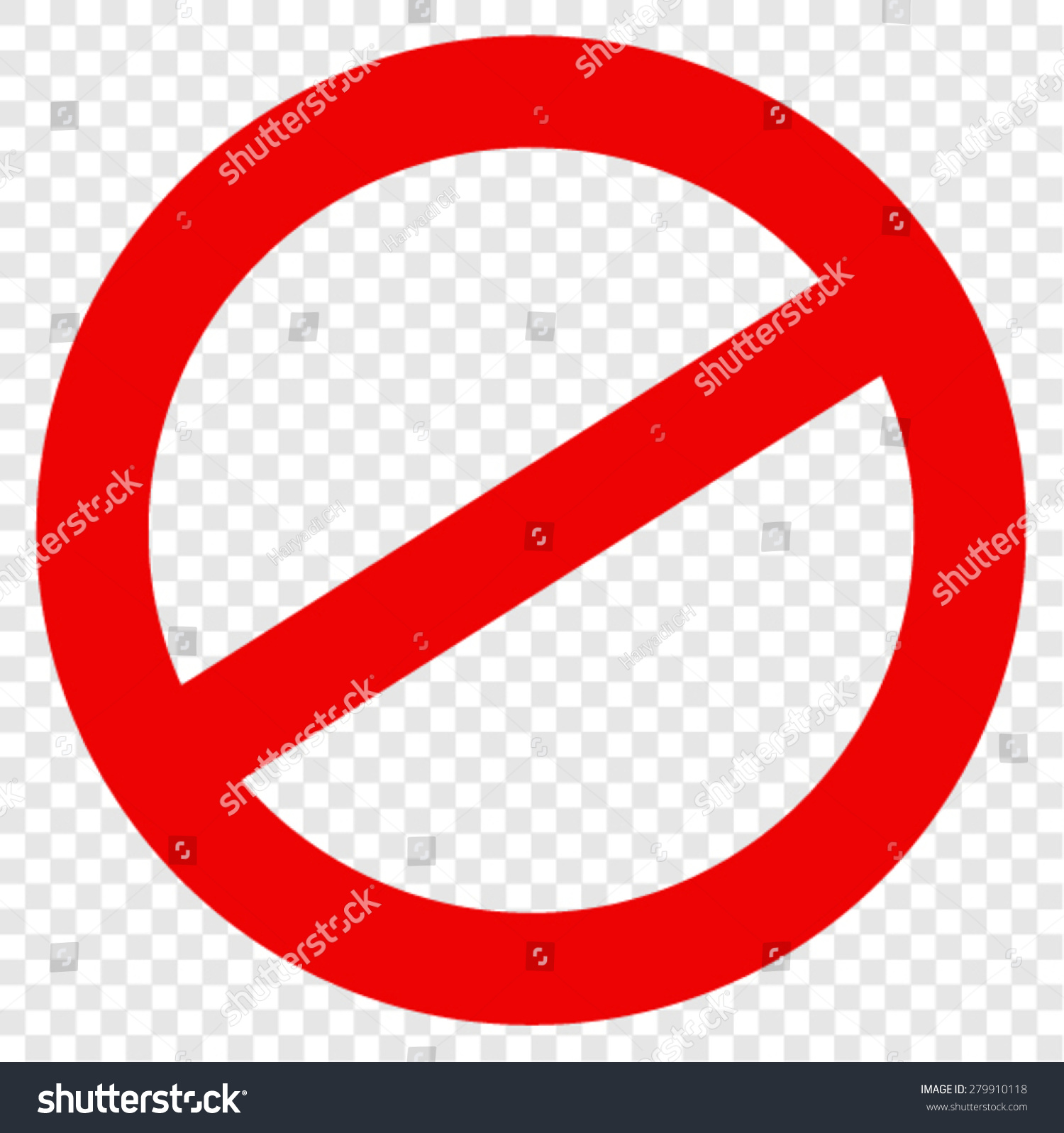 Not Allowed Sign Stock Vector 279910118 - Shutterstock