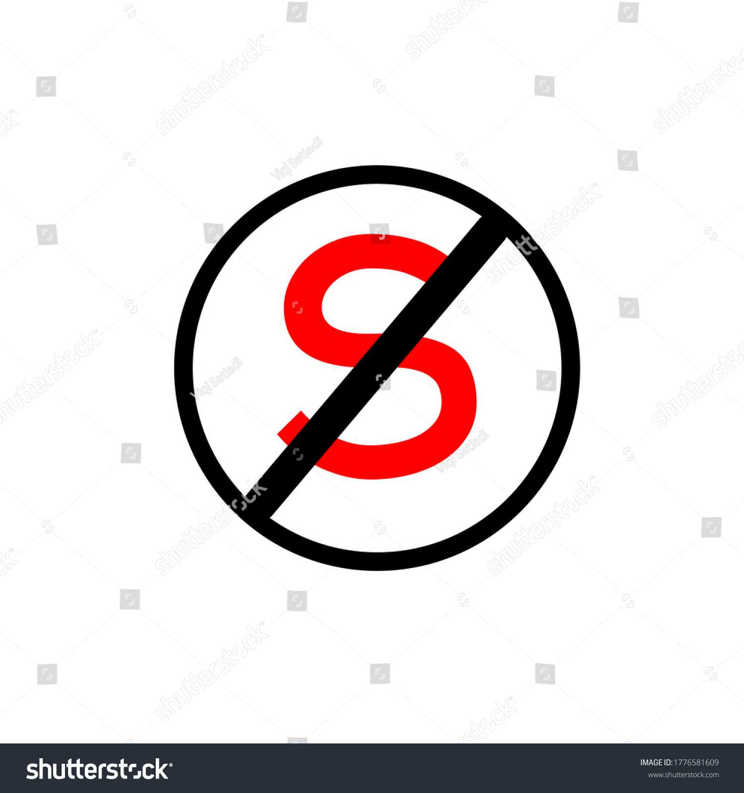 Not Allowed Sign Stop Icon Vector: เวกเตอร์สต็อก (ปลอดค่าลิขสิทธิ์ ...
