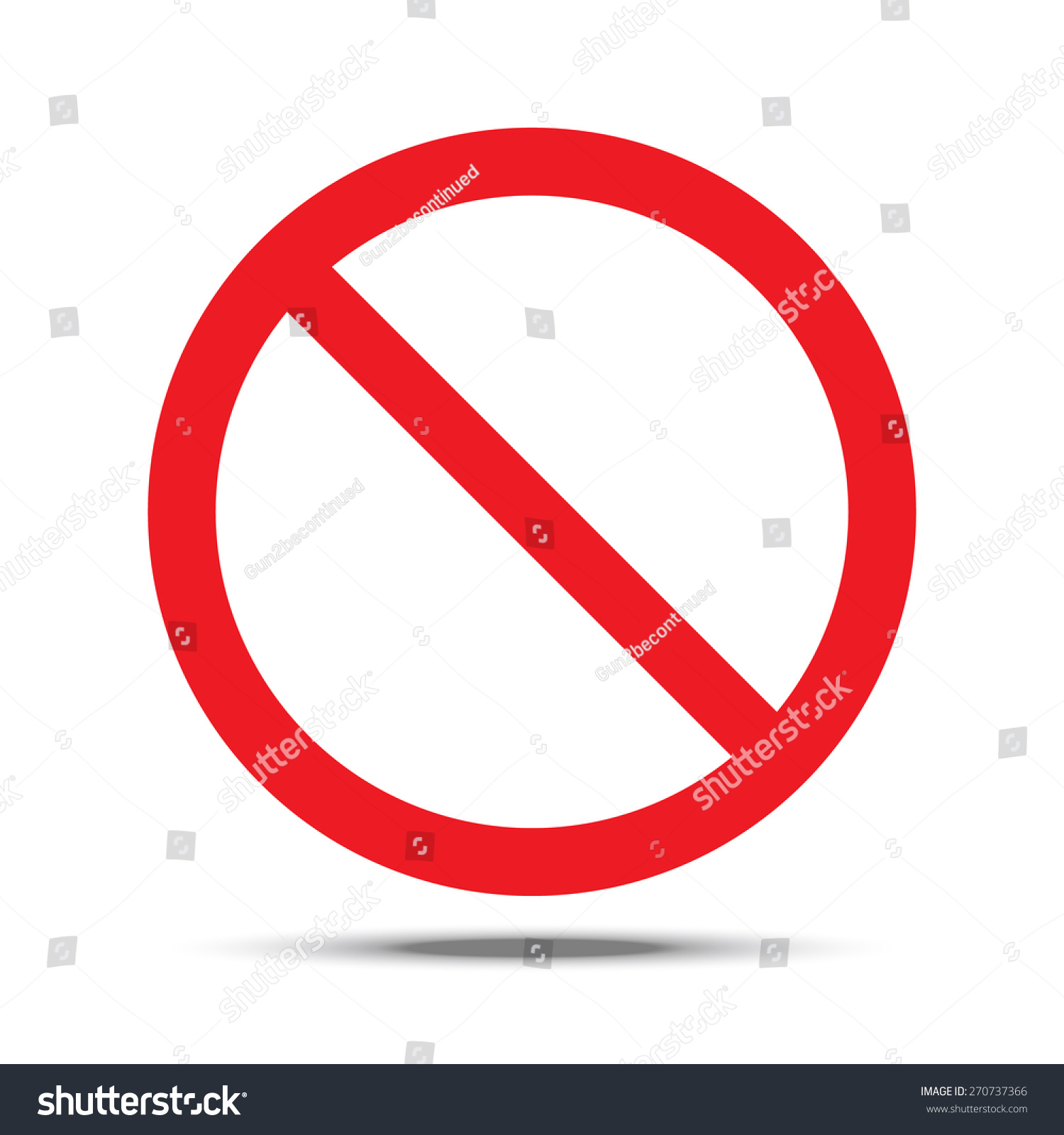 Not Allowed Sign Vector Illustration Isolated: vector de stock (libre ...