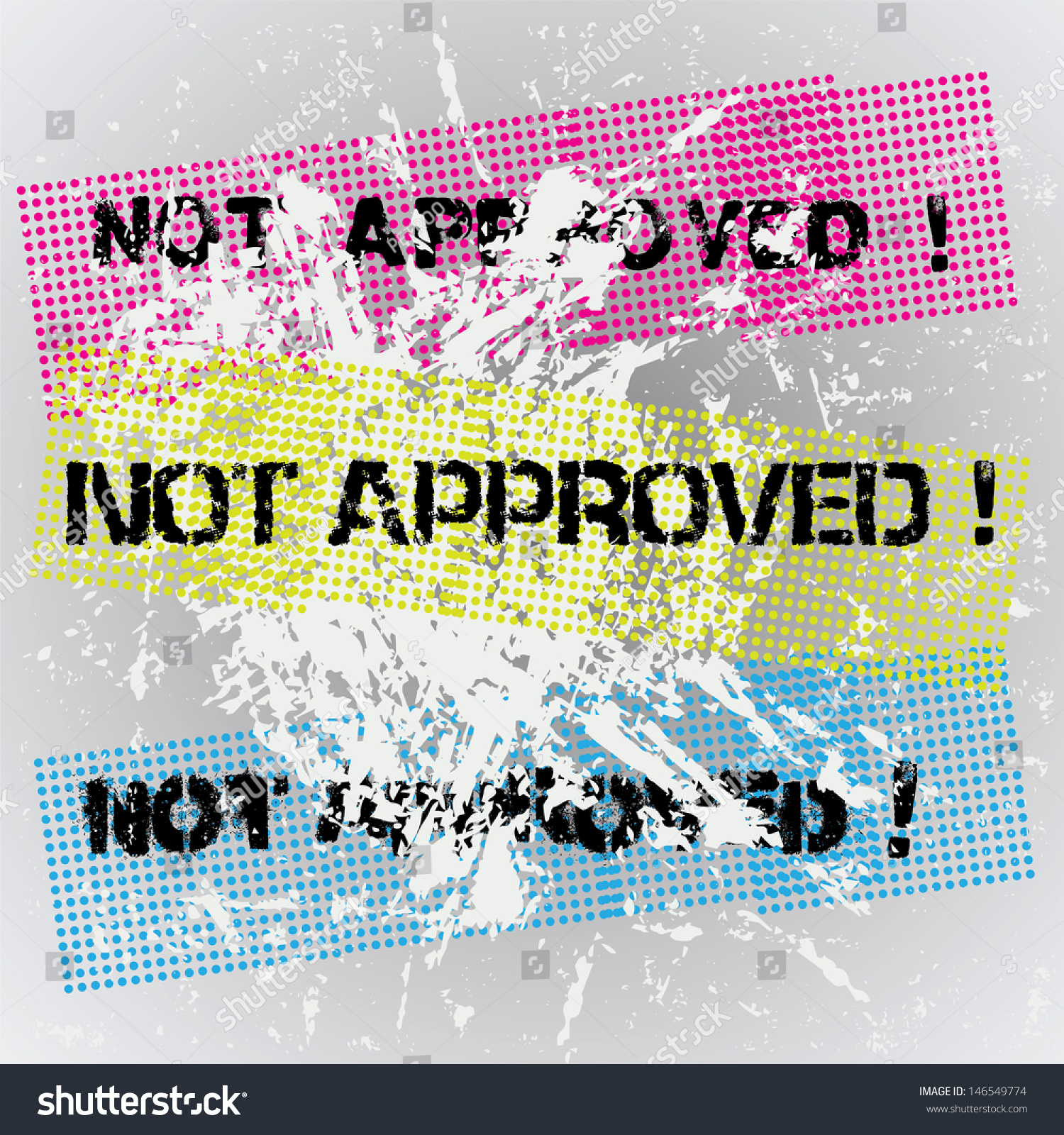 Not Approved Symbol Banner Vector: เวกเตอร์สต็อก (ปลอดค่าลิขสิทธิ์ ...