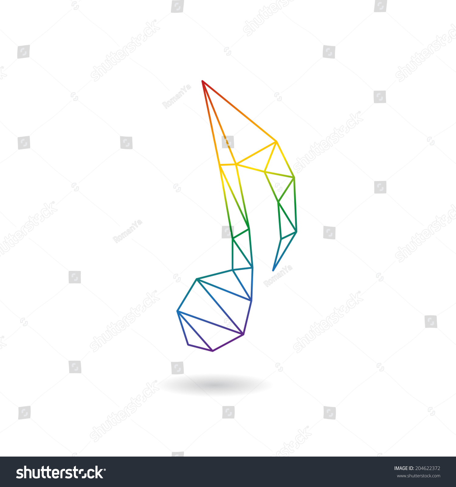 Note Abstract Isolated On White Backgrounds Stock Vector (Royalty Free ...