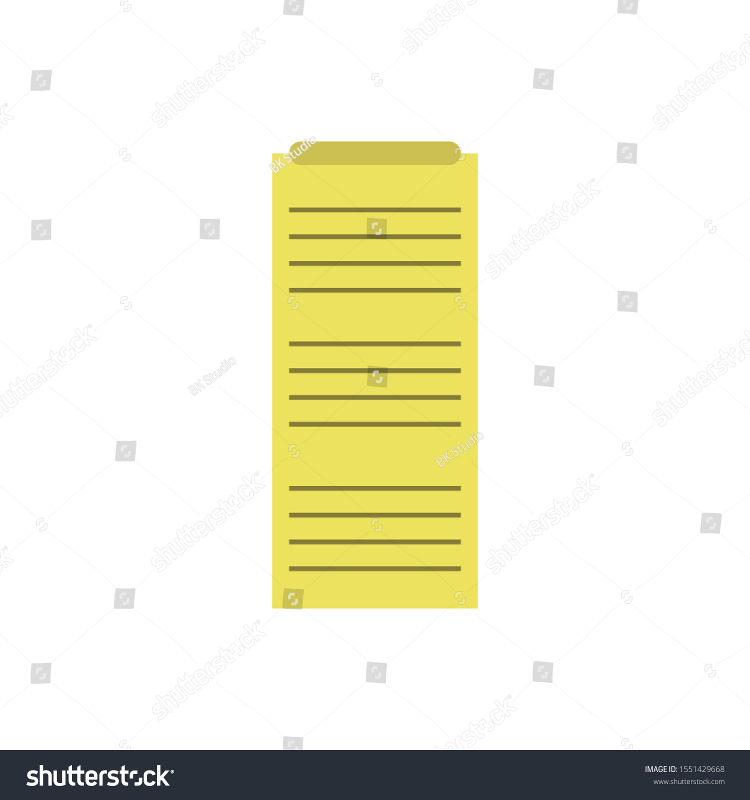 Note Book Paper Vector Design Stock Vector (Royalty Free) 1551429668 ...