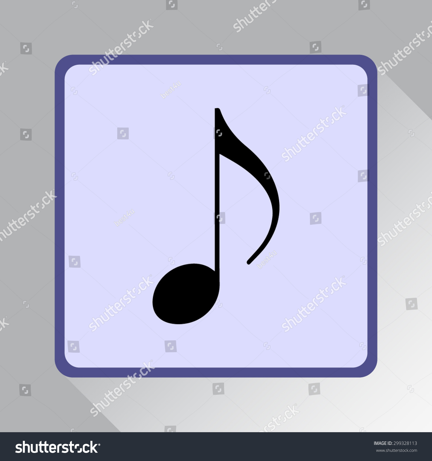 Note Sign Icon Vector Illustration Flat Stock Vector 299328113 ...