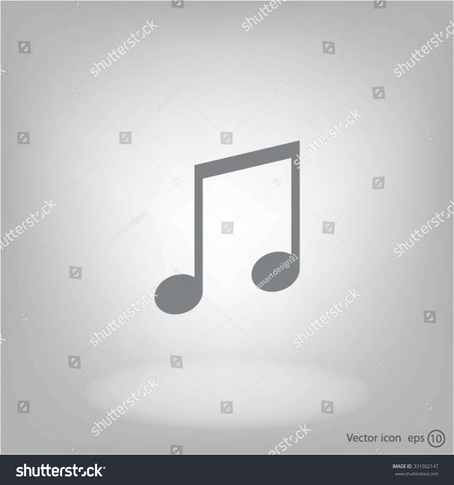 Note Sign Icon Vector Illustration Flat Stock Vector (Royalty Free ...