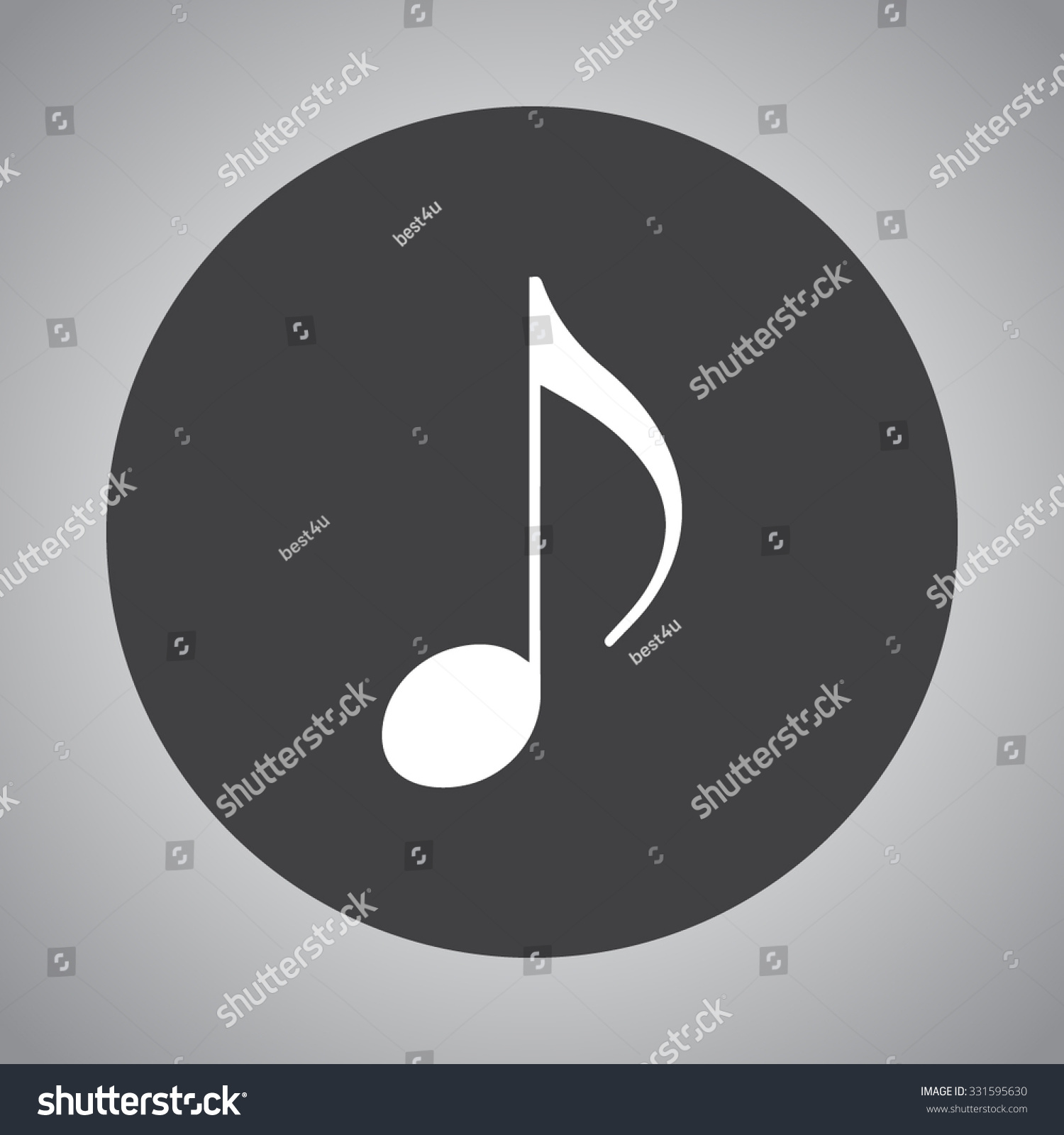 Note Sign Icon Vector Illustration Flat Stock Vector 331595630 ...