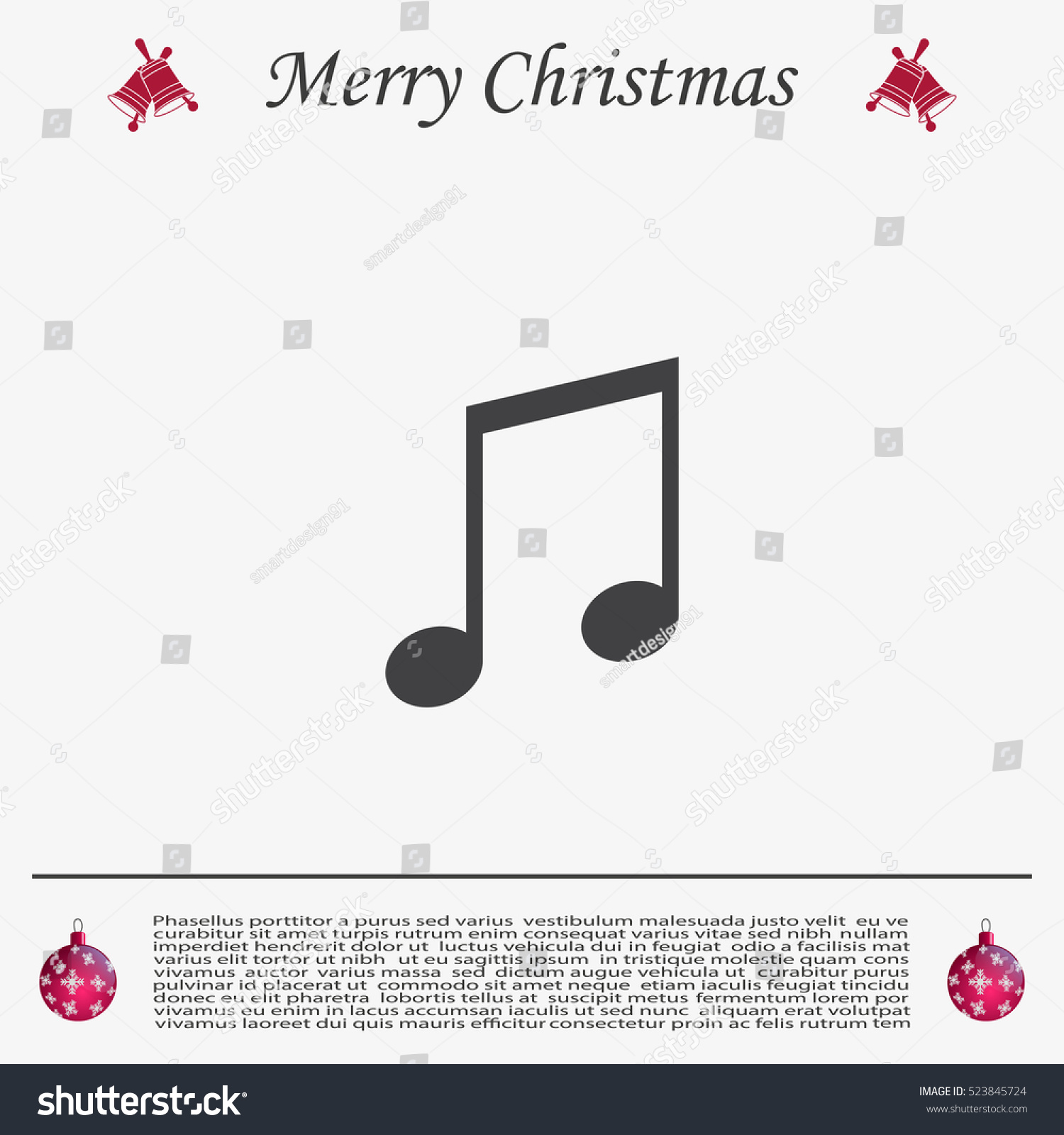 Note Sign Icon Vector Illustration Flat Stock Vector 523845724 ...
