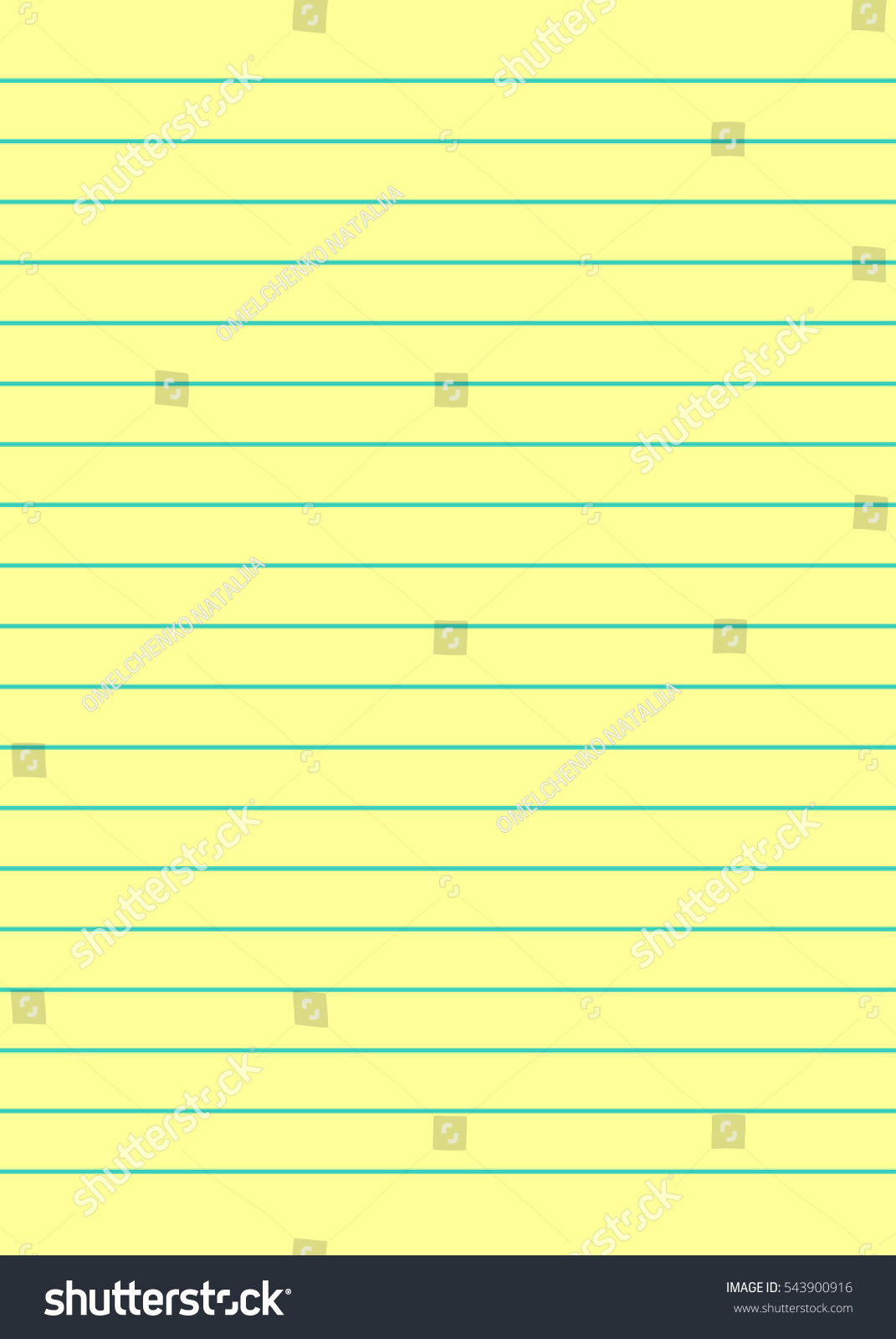 Vektor Stok Notebook Paper Background Yellow Lined Paper (Tanpa Royalti ...