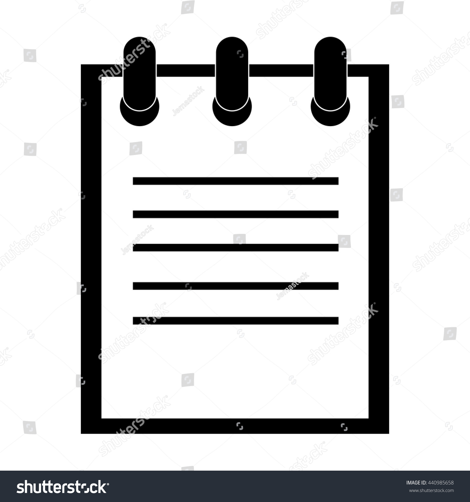 Notebook Wire On Top Vector Illustration Stock Vector (Royalty Free ...