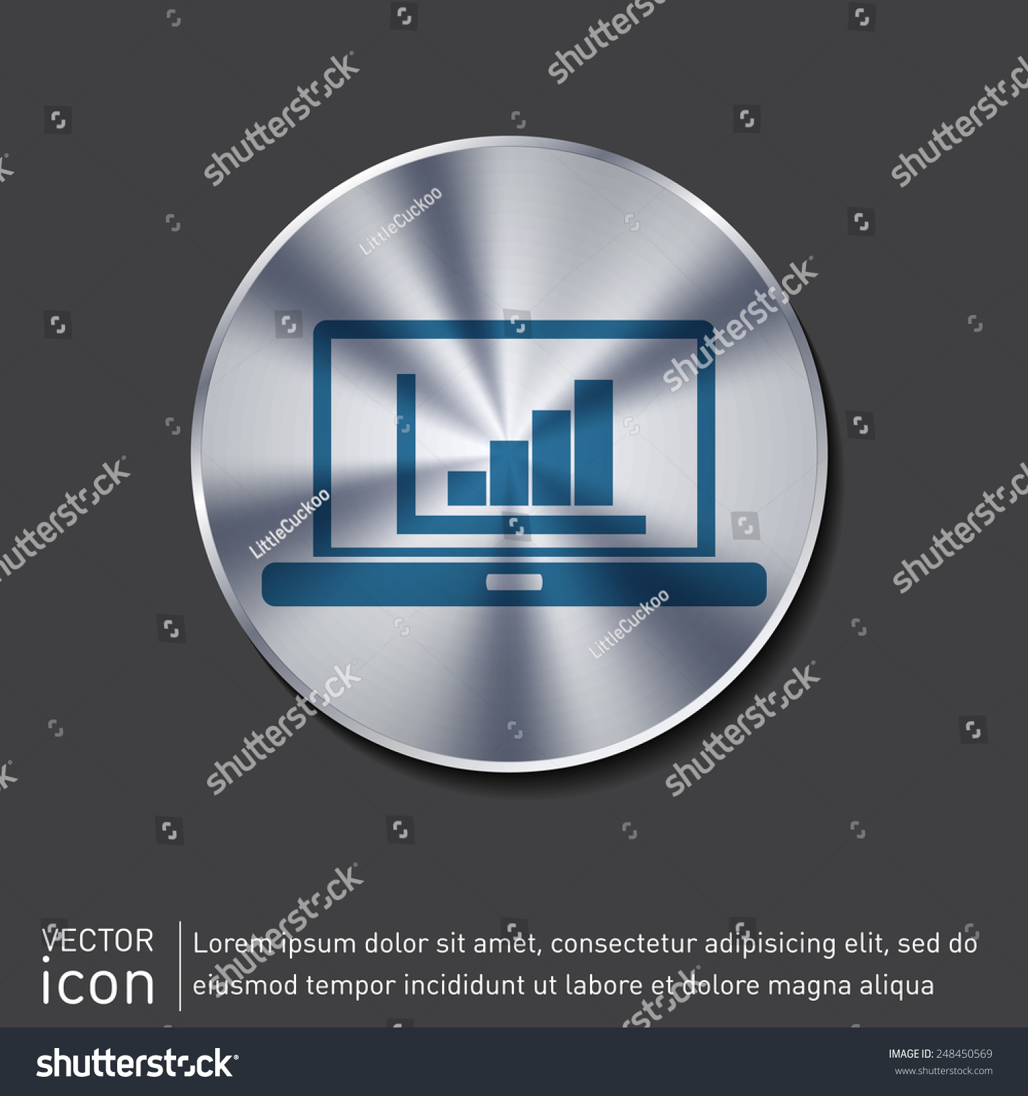 Notebook Symbol Diagram: vector de stock (libre de regalías) 248450569 ...