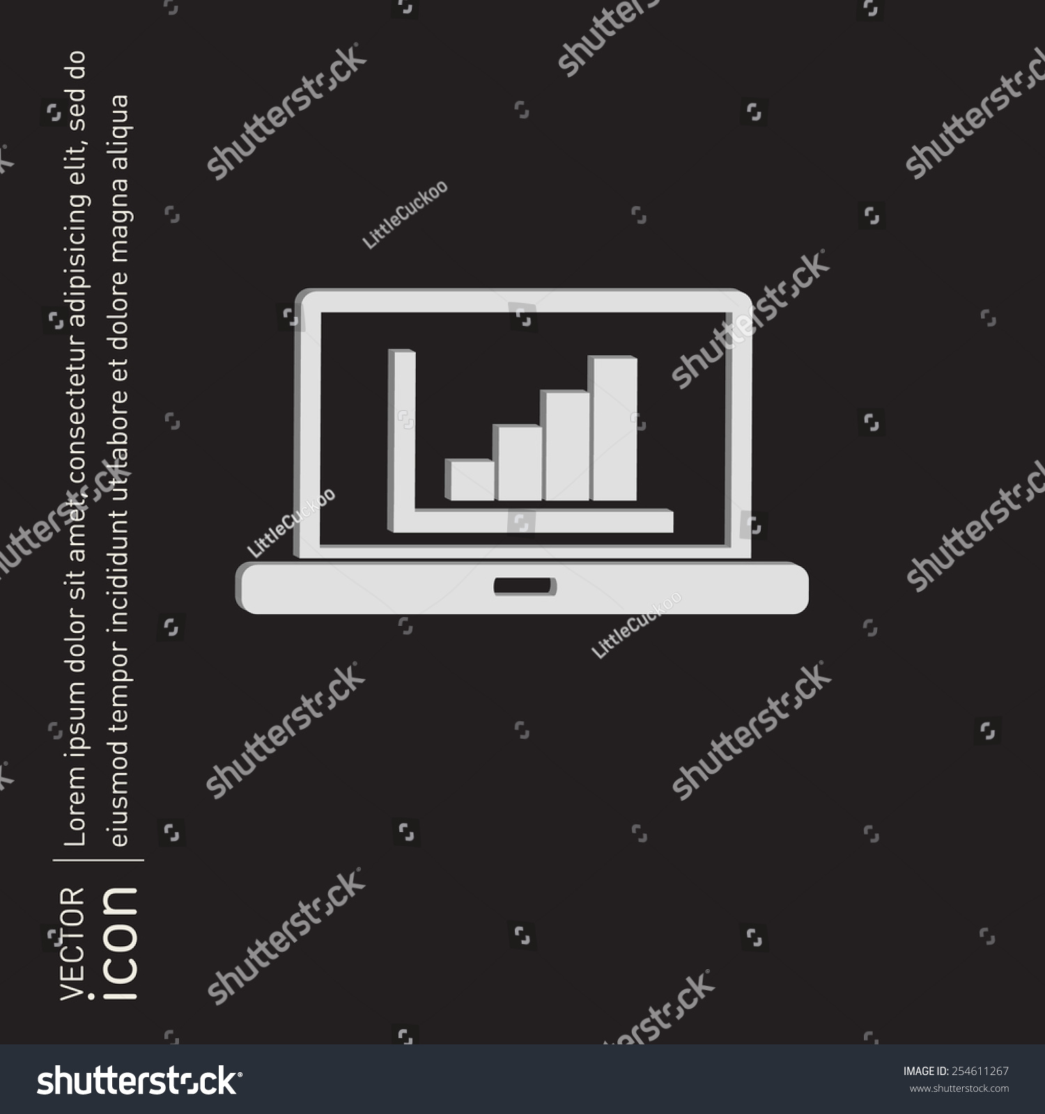 Notebook Symbol Diagram 스톡 벡터(로열티 프리) 254611267 | Shutterstock