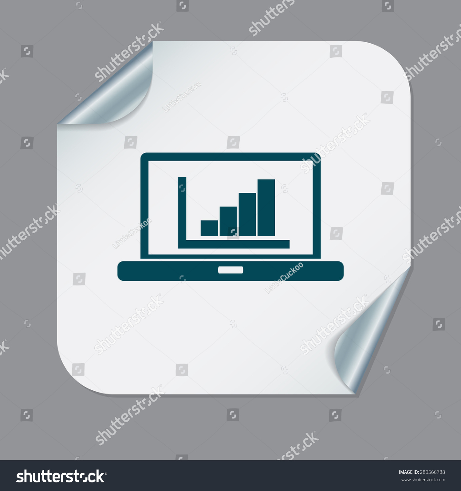 Notebook Symbol Diagram Stock Vector (Royalty Free) 280566788 ...