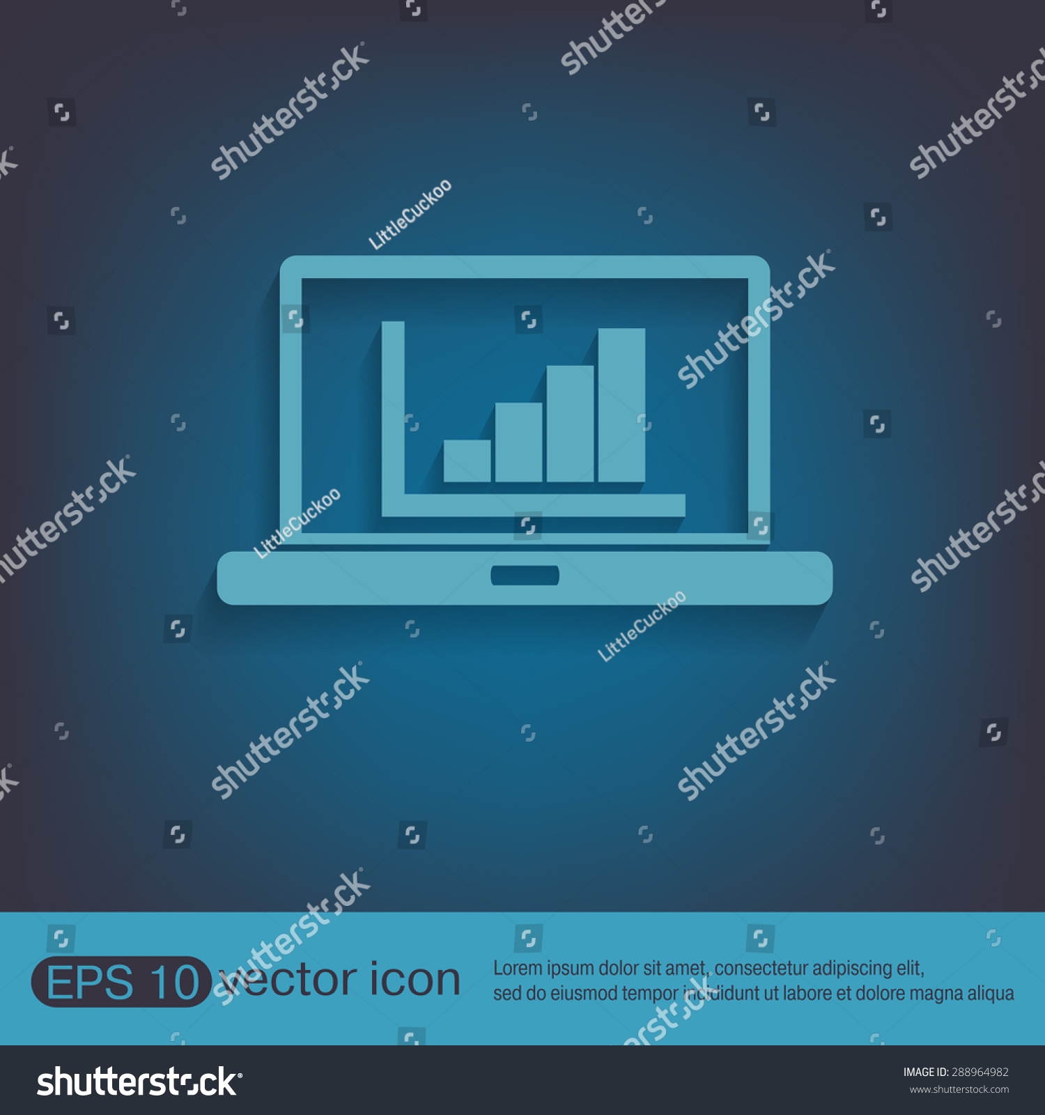 Notebook Symbol Diagram: vector de stock (libre de regalías) 288964982 ...
