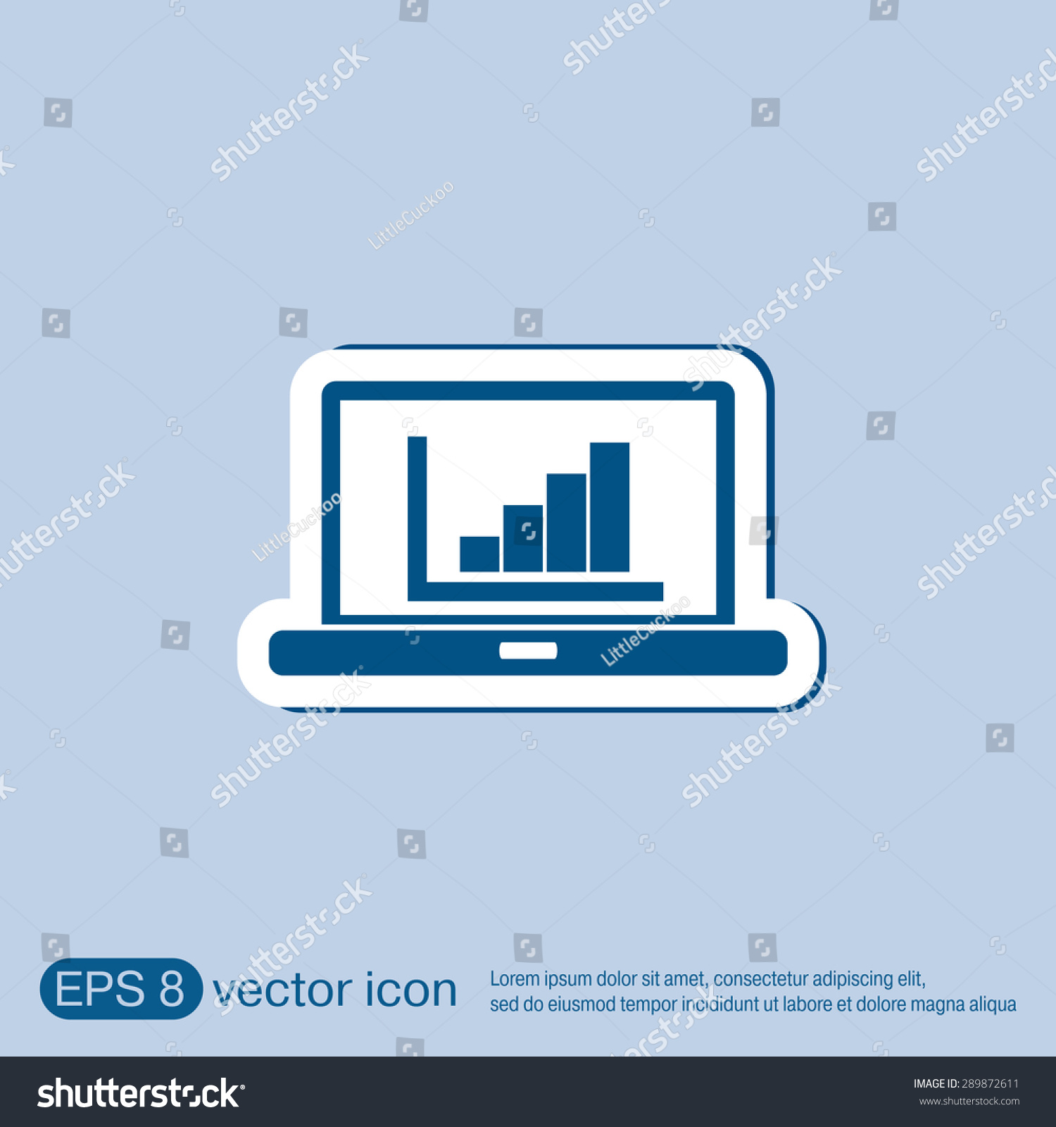 Notebook Symbol Diagram: vector de stock (libre de regalías) 289872611 ...