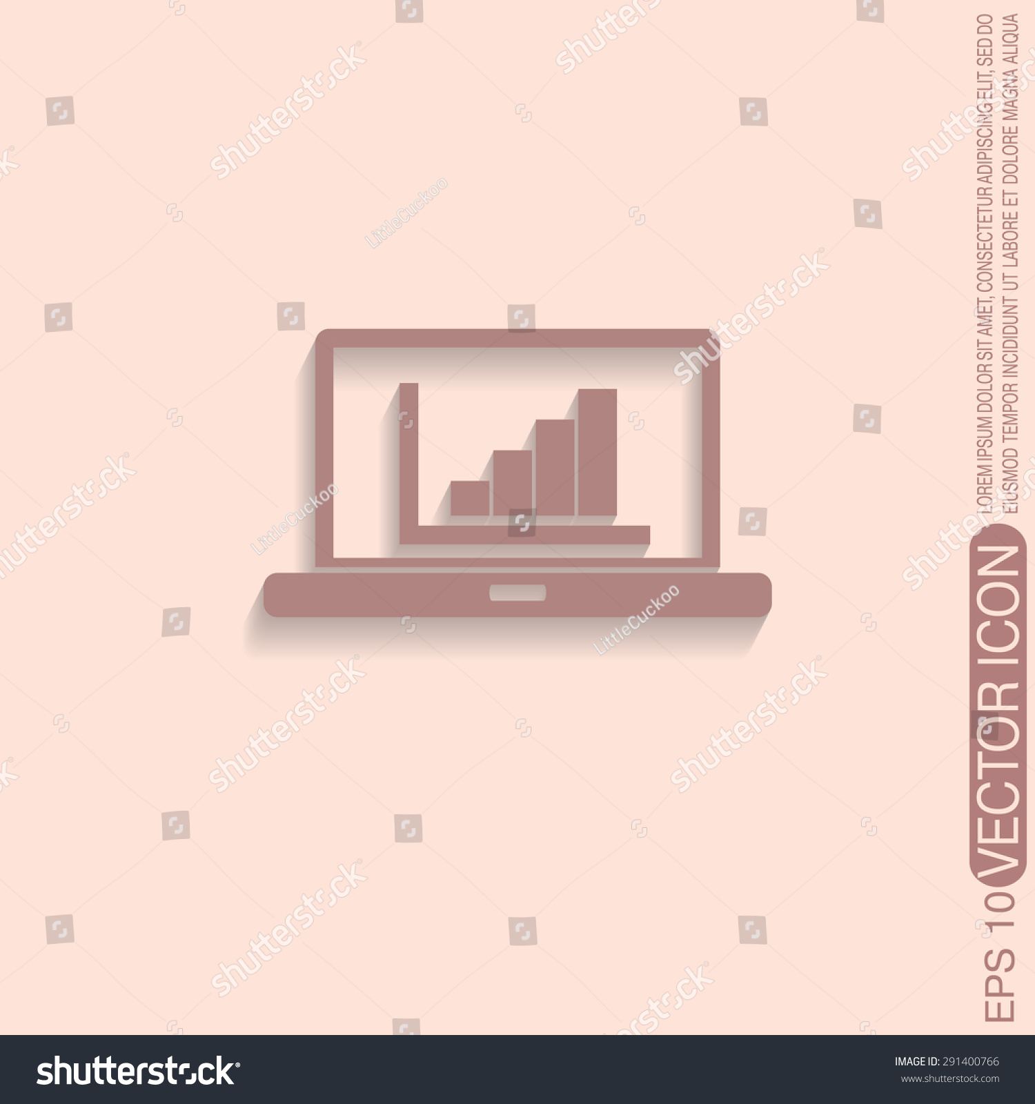Notebook Symbol Diagram Stock Vector (Royalty Free) 291400766 ...