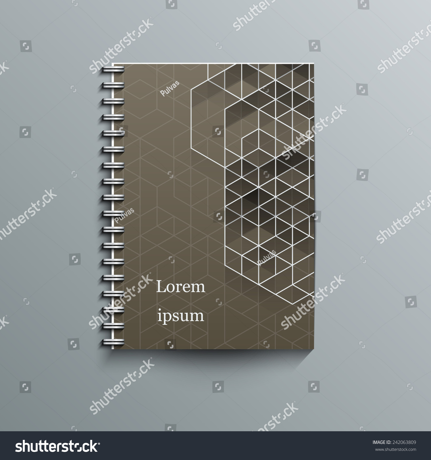 Notepad Template Abstract Background Eps10 Vector Stock Vector (Royalty ...