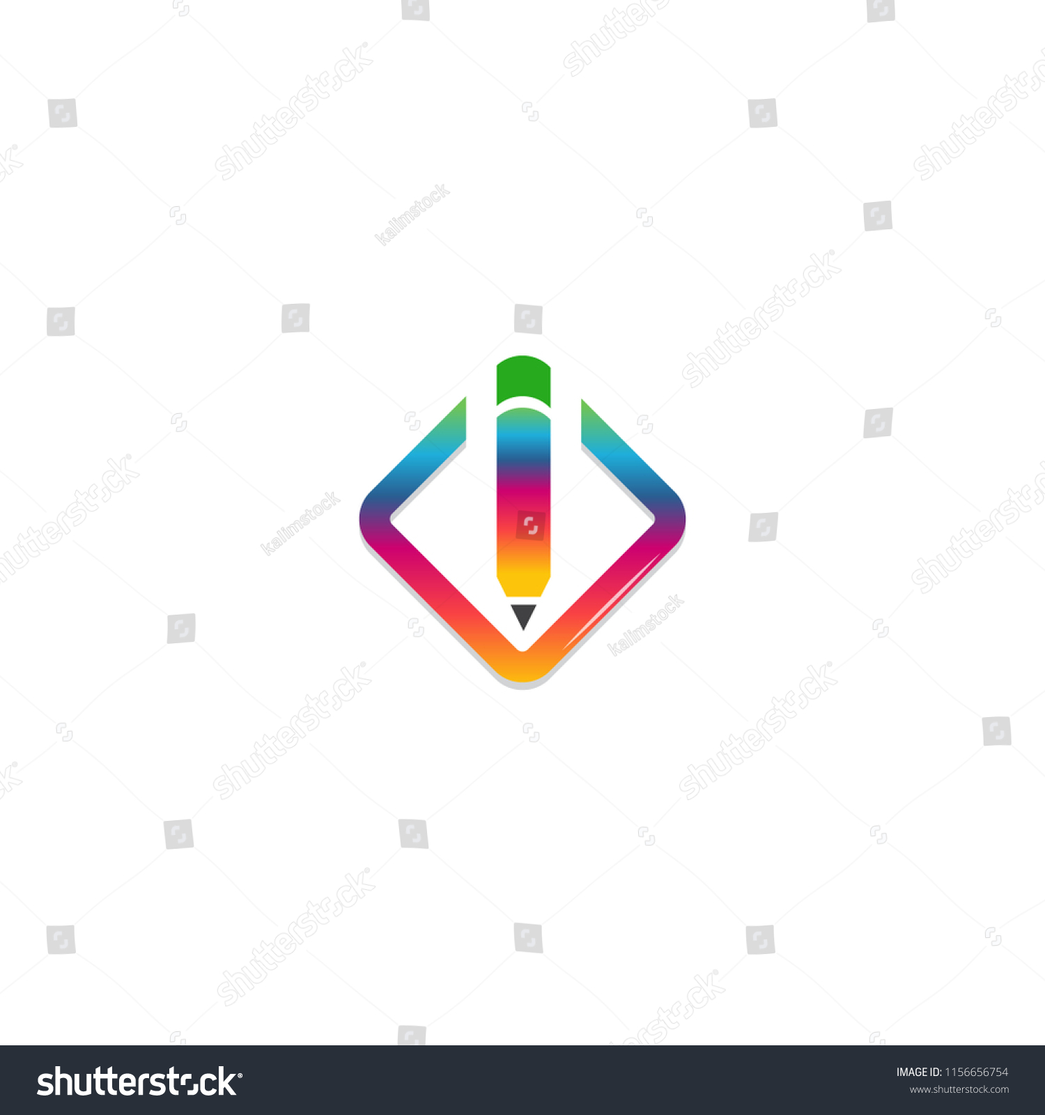 Notepad Text Editor Colorful Logo Design Stock Vector (Royalty Free ...