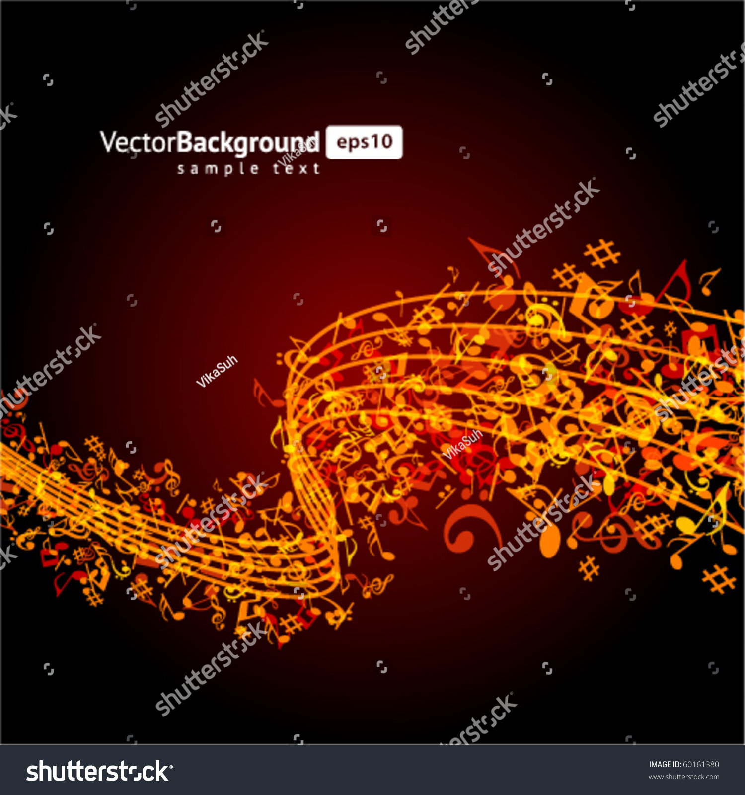 Notes Music Background Stock Vector (Royalty Free) 60161380 | Shutterstock