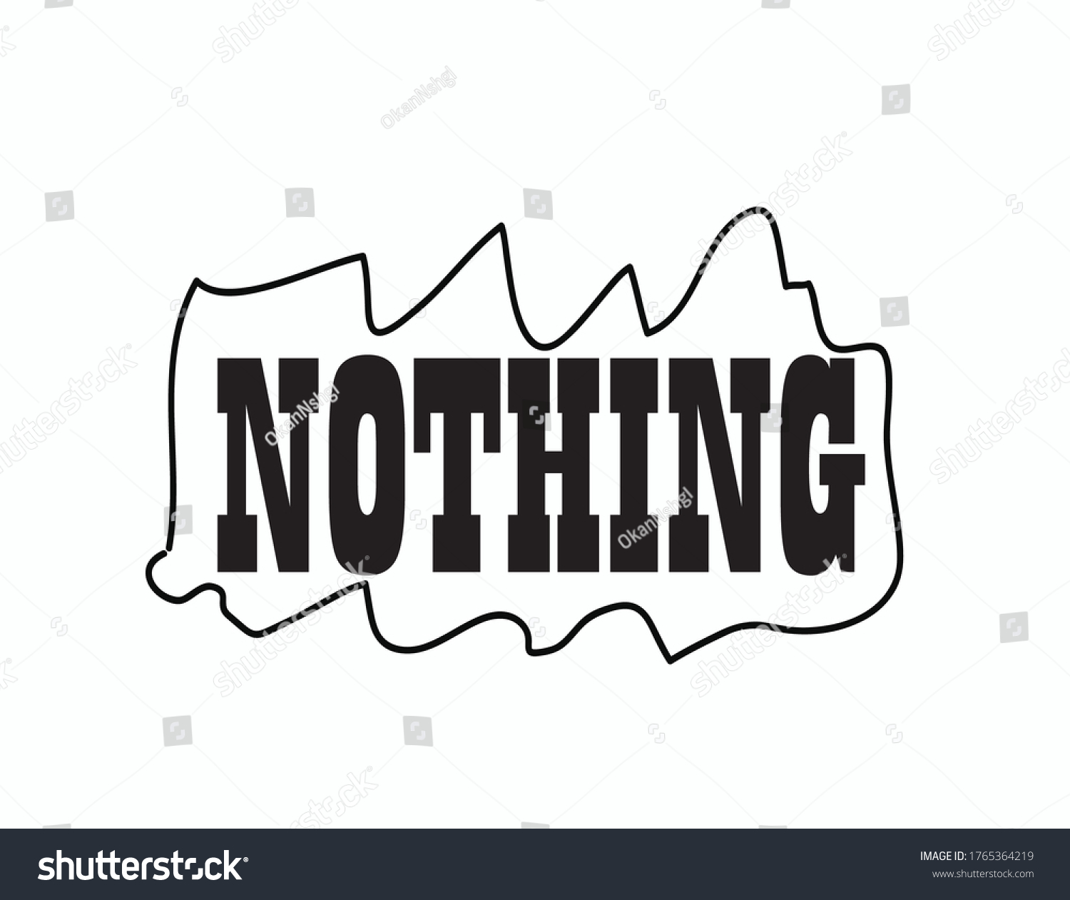 Nothing Slogan Vector Design Print Stock Vector (Royalty Free ...