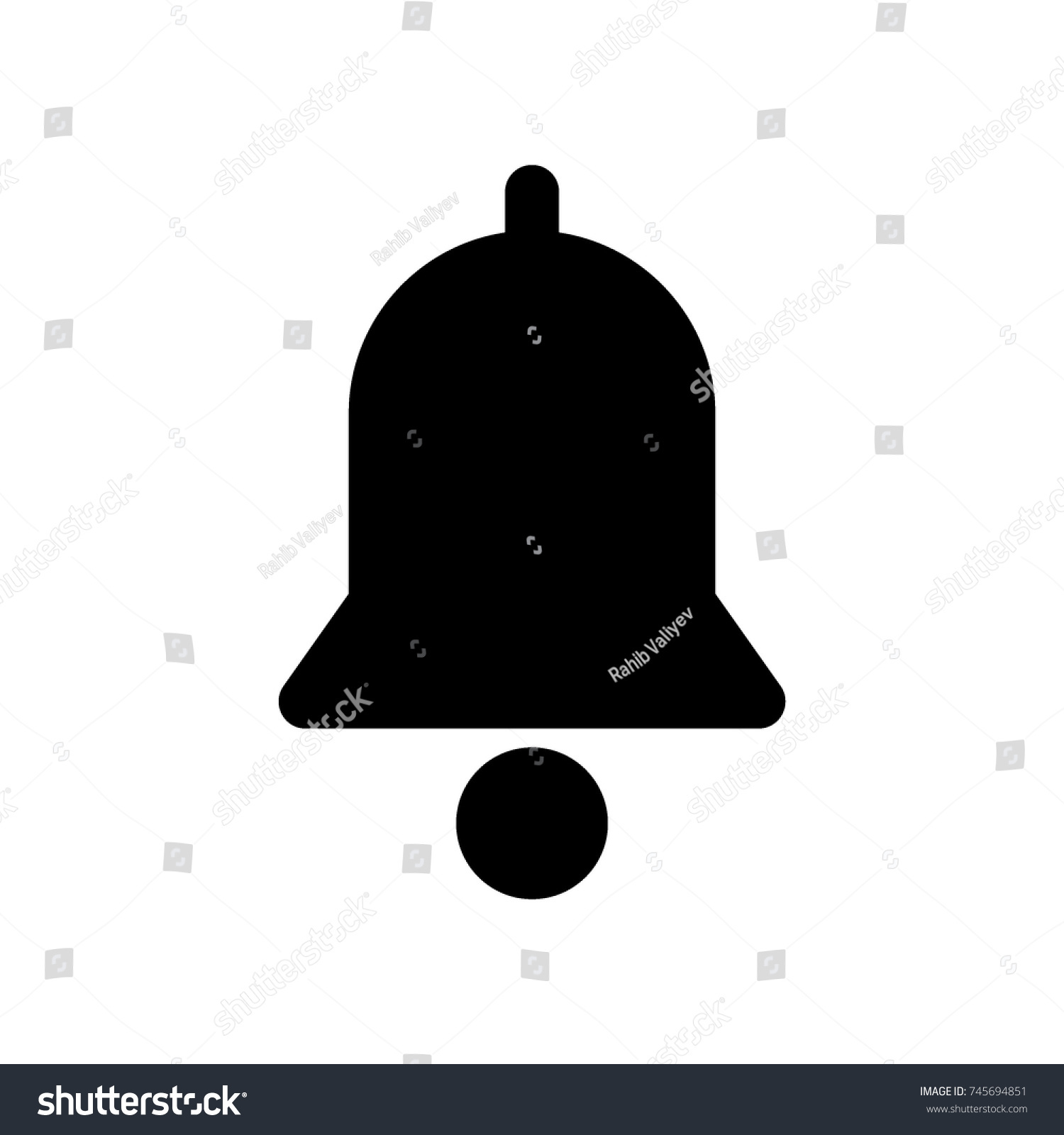 Notifaction Icon Stock Vector (Royalty Free) 745694851 | Shutterstock
