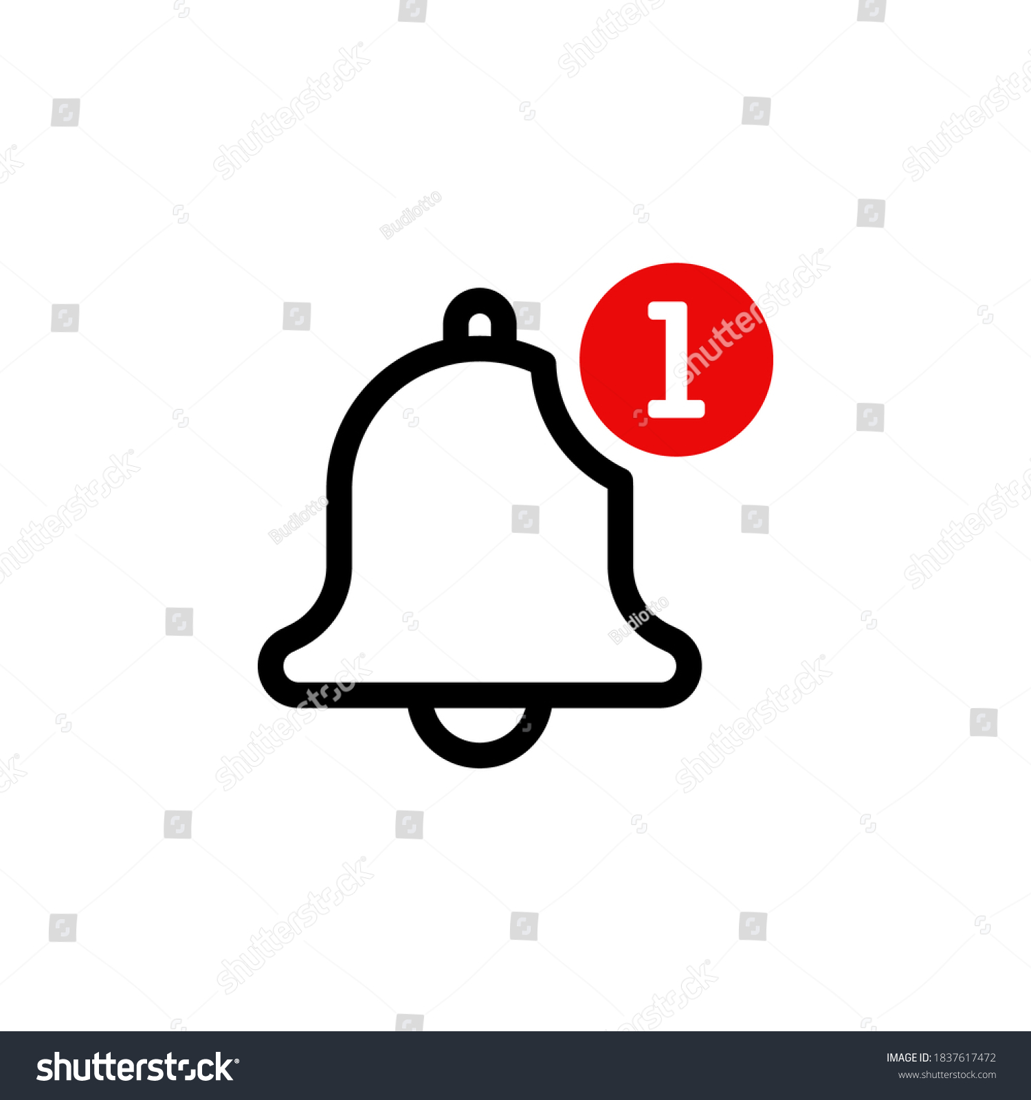 Símbolo de icono de timbre de: vector de stock (libre de regalías ...