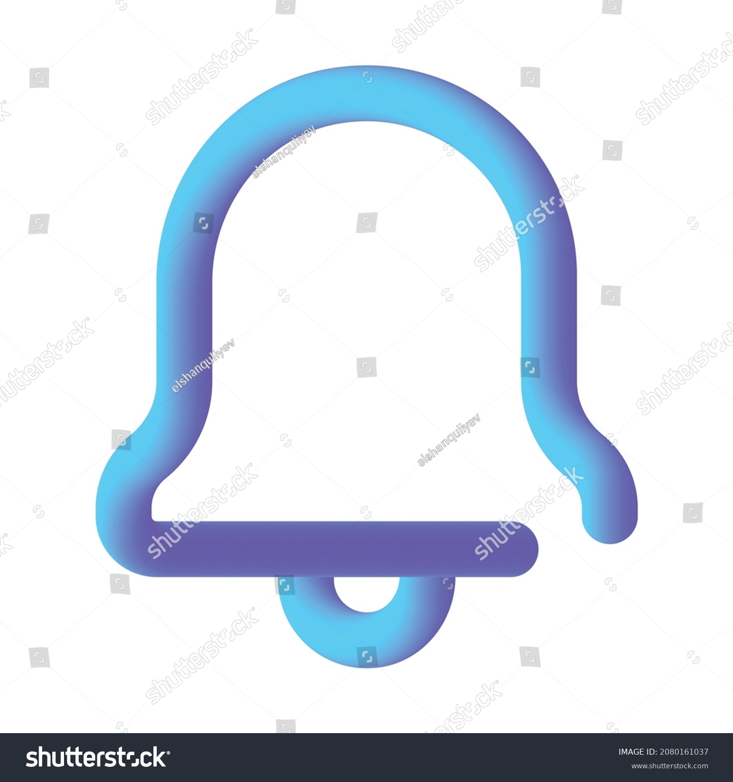 Notification Icon Ui Design Stock Vector (Royalty Free) 2080161037 ...