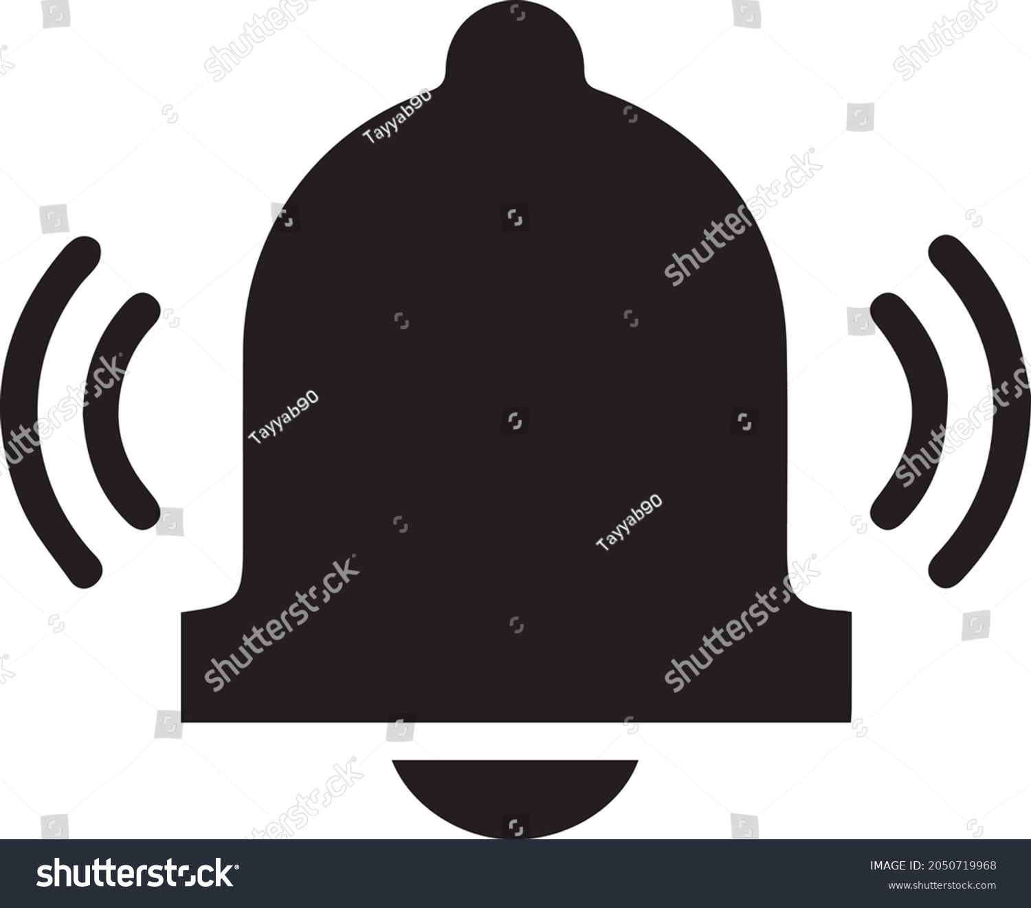 Notification Icon Symbol Simple Shape Figure Stock Vector (Royalty Free ...