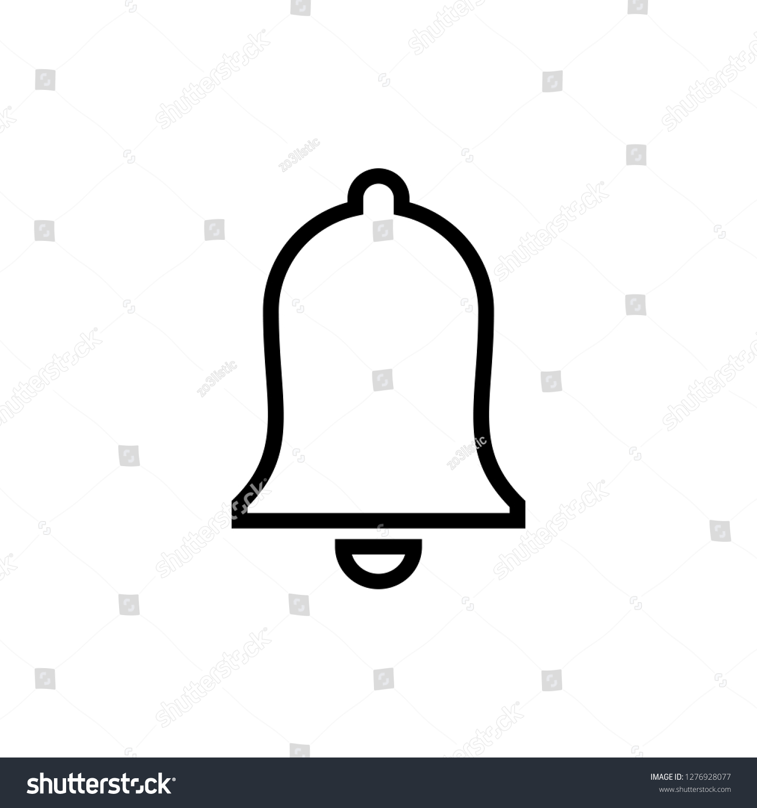 Vektor Stok Notification Icon Vector Vector Bell Icons (Tanpa Royalti ...