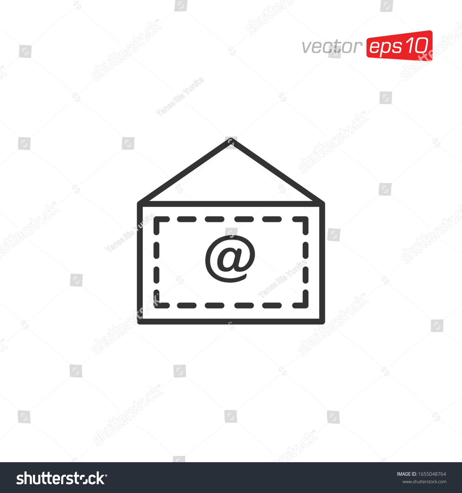 Notification Message Email Icon Logo Design Stock Vector (Royalty Free ...
