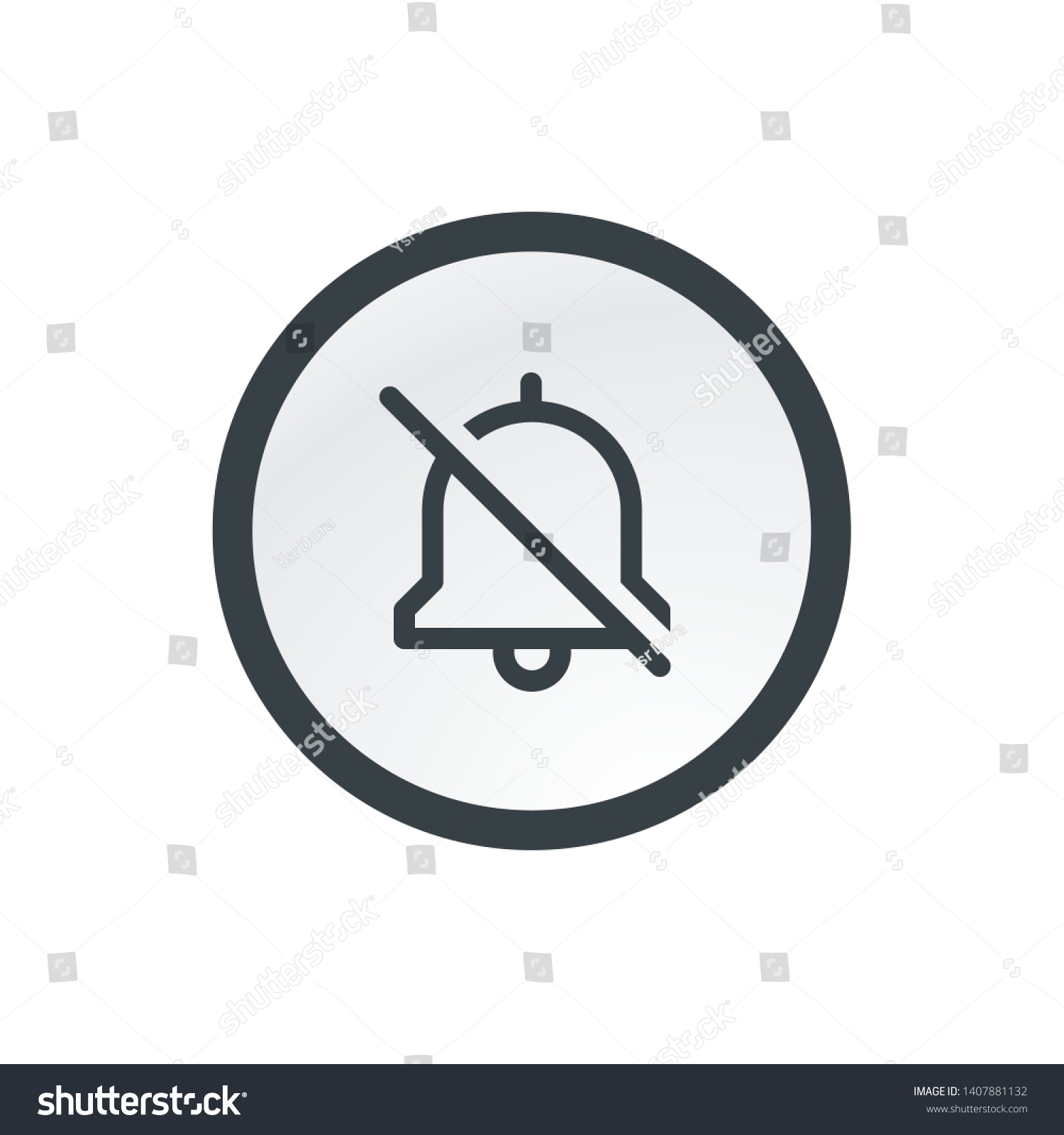 Notification Off Vector App Icon: vector de stock (libre de regalías ... Notification Off Vector App Icon: vector de stock (libre de regalías ...