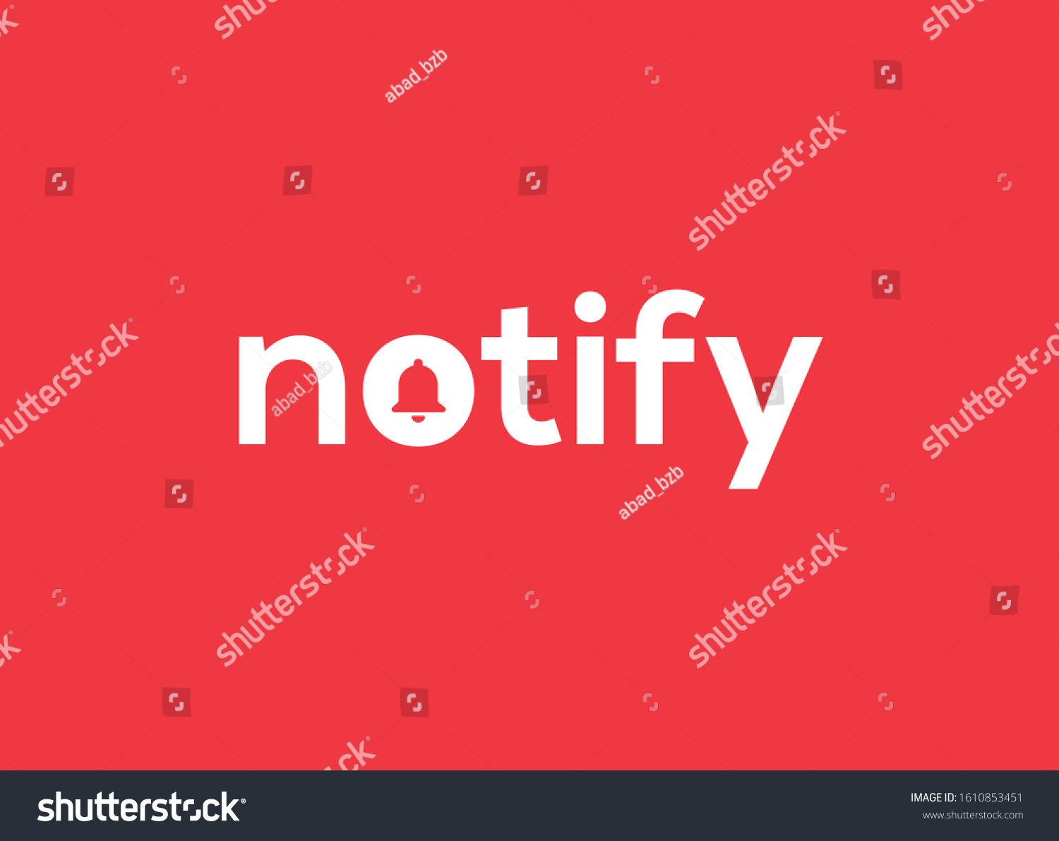 Notify Logo Icon Design Template Stock Vector (Royalty Free) 1610853451 ...