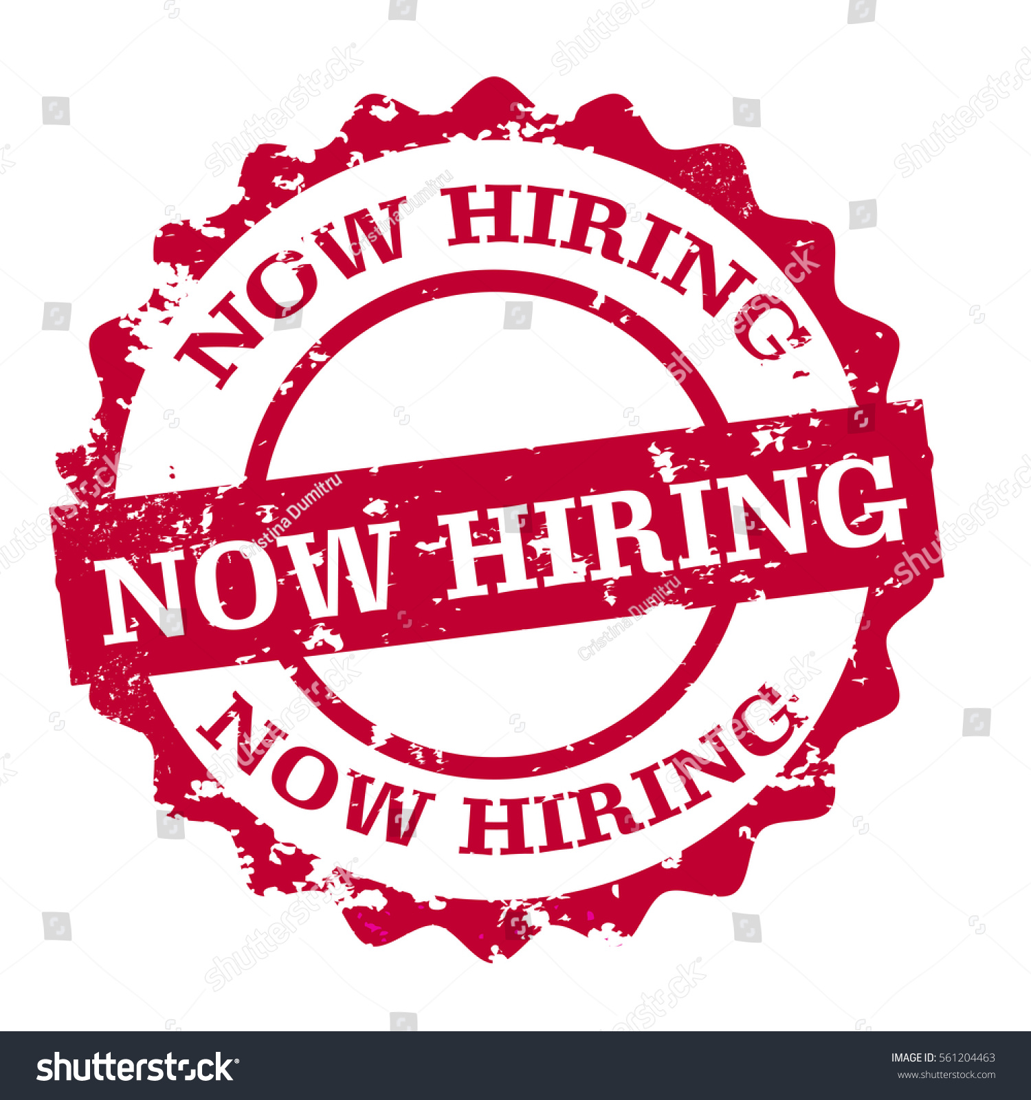 Now Hiring Vector Stamp: เวกเตอร์สต็อก (ปลอดค่าลิขสิทธิ์) 561204463 ...
