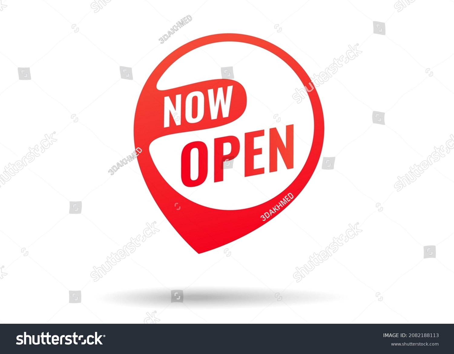 Now Open Banner Vector Lettering Vector Stock Vector (Royalty Free ...