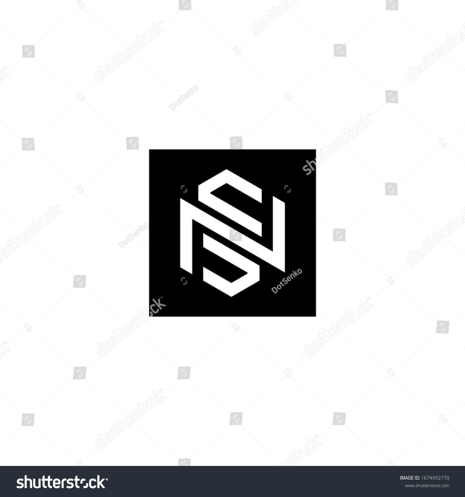 Ns Letter Logo Design Vector Icon Stock Vector (Royalty Free ...