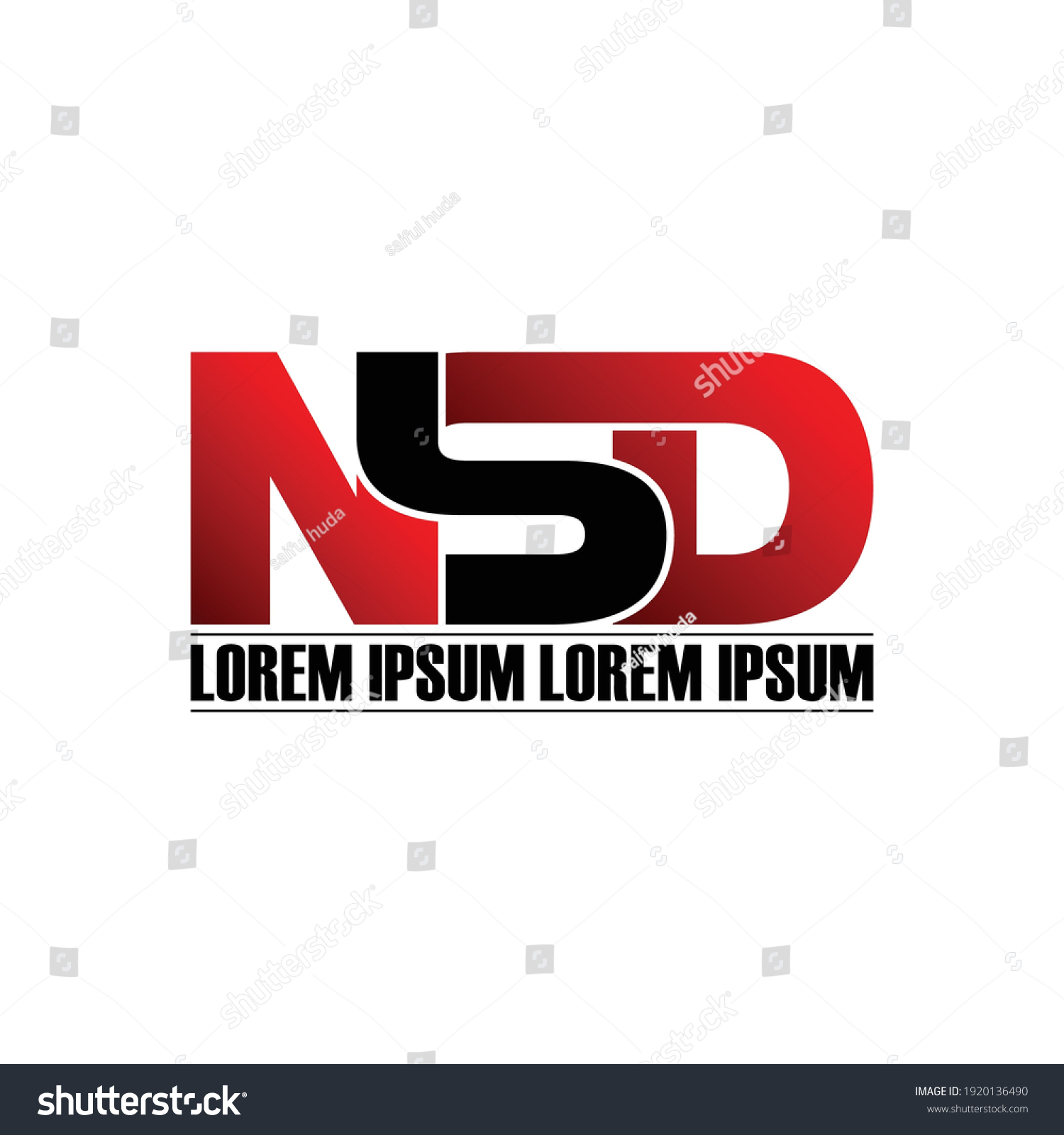 Nsd Letter Monogram Logo Design Vector Stock Vector (Royalty Free ...