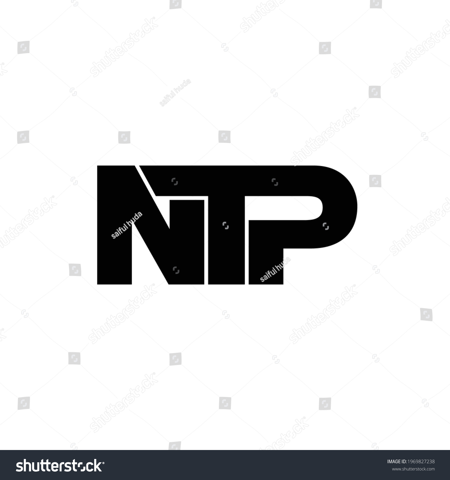 Ntp Letter Monogram Logo Design Vector Stock Vector (Royalty Free ...