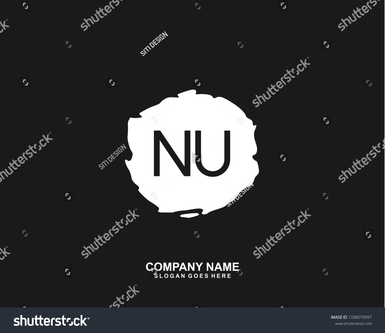 Nu Initial Letter Geometric Logo Vector Stock Vector (Royalty Free ...