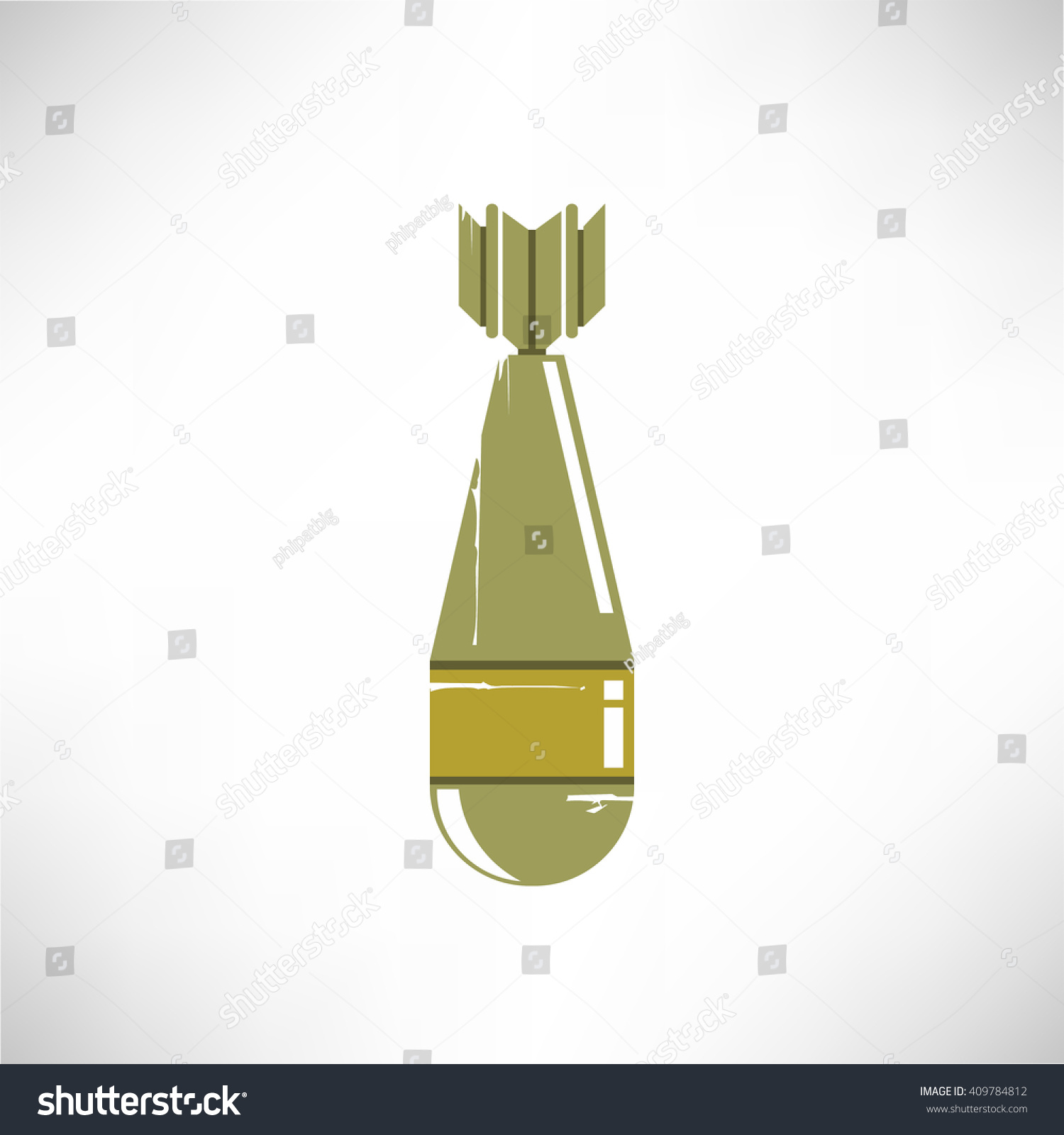 Nuclear Aerial Bomb Atomic Rocket Stock Vector (Royalty Free) 409784812 ...
